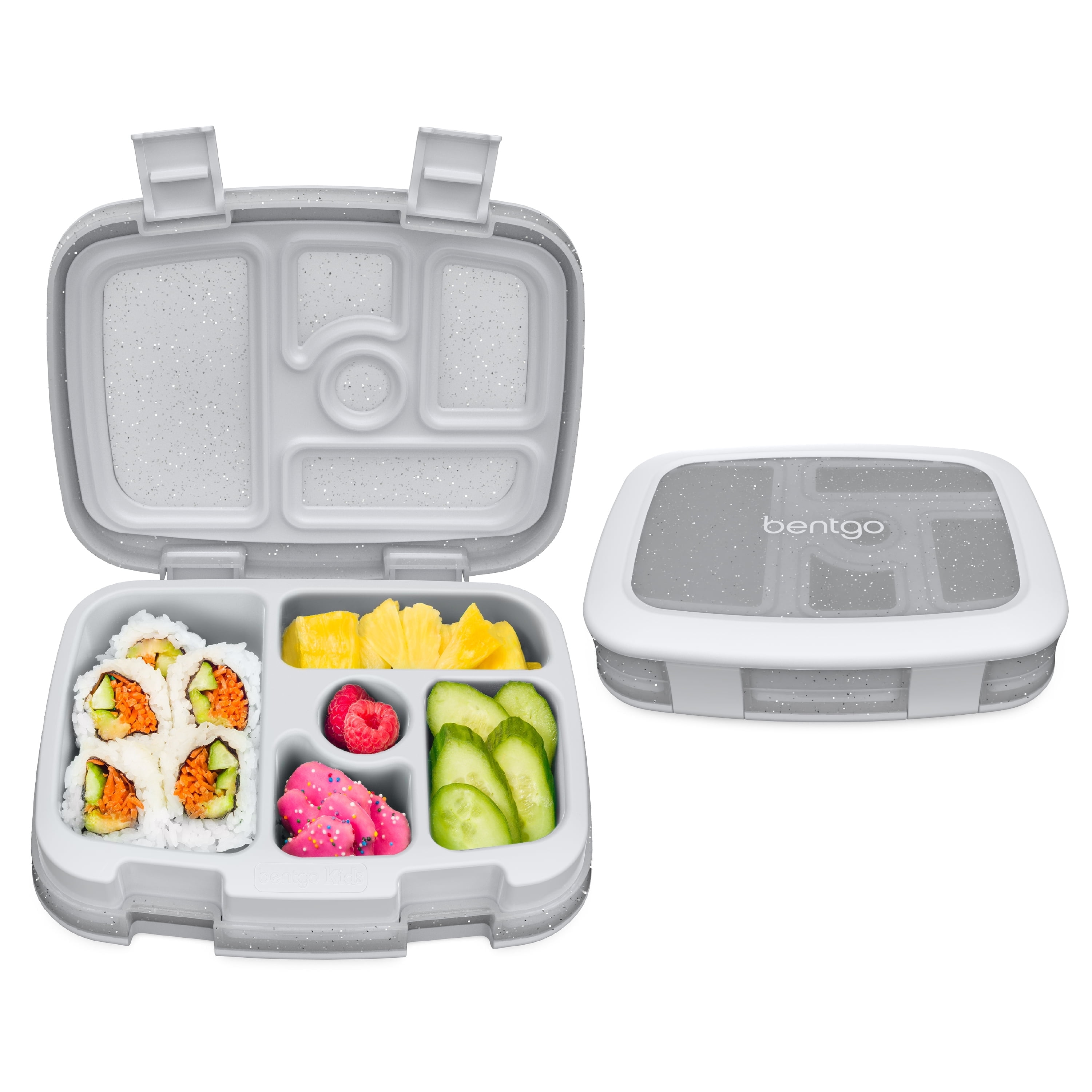 Bentgo Kids 5-Compartment Lunch Box - Glitter Design for School, Ideal ...