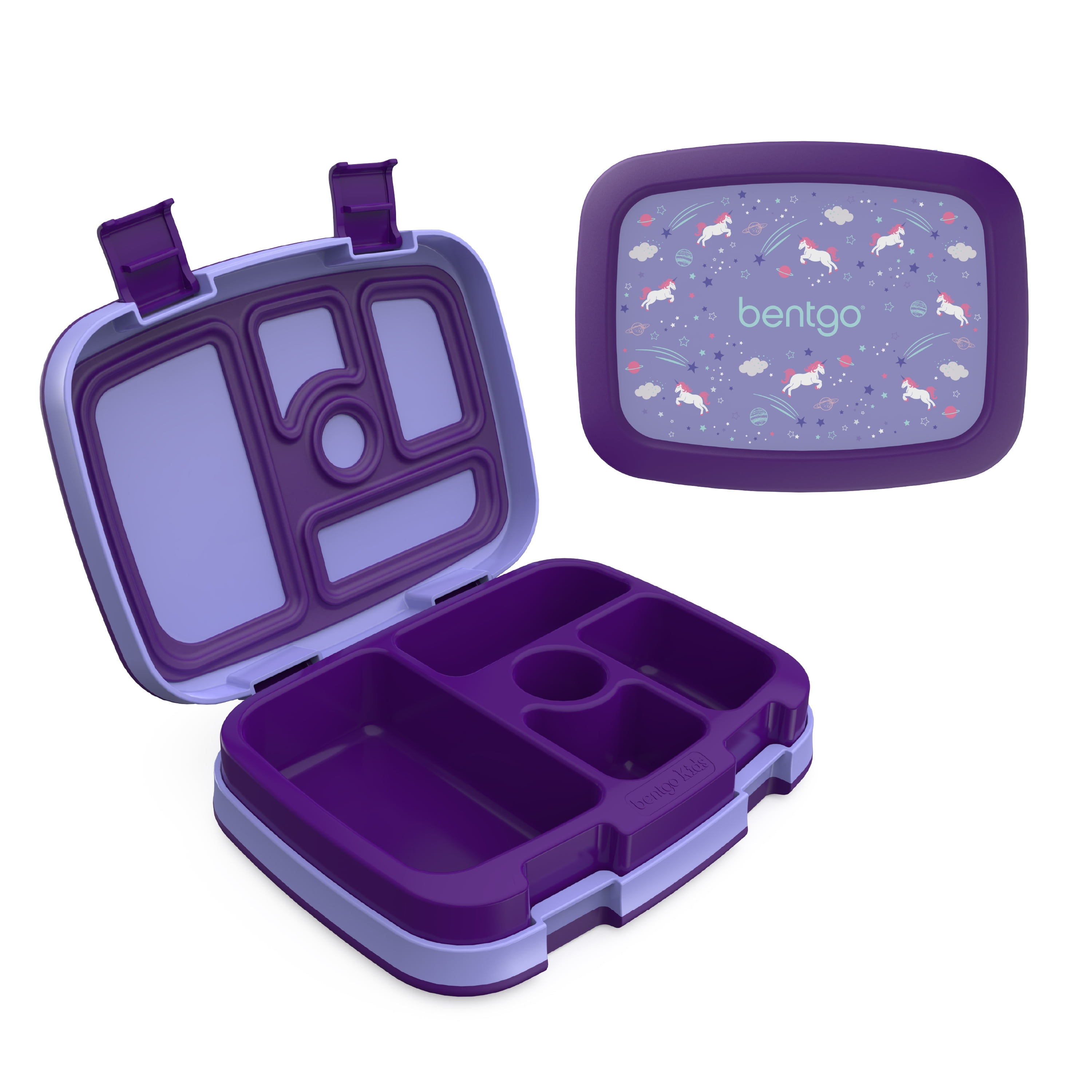 Bentgo Kids Bento-Style Leak-Proof School Lunch Box - Unicorn Design ...