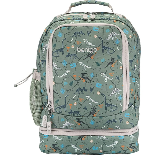 Bentgo Kids School Backpack & Insulated Lunch Bag - Dinosaur Fossils ...
