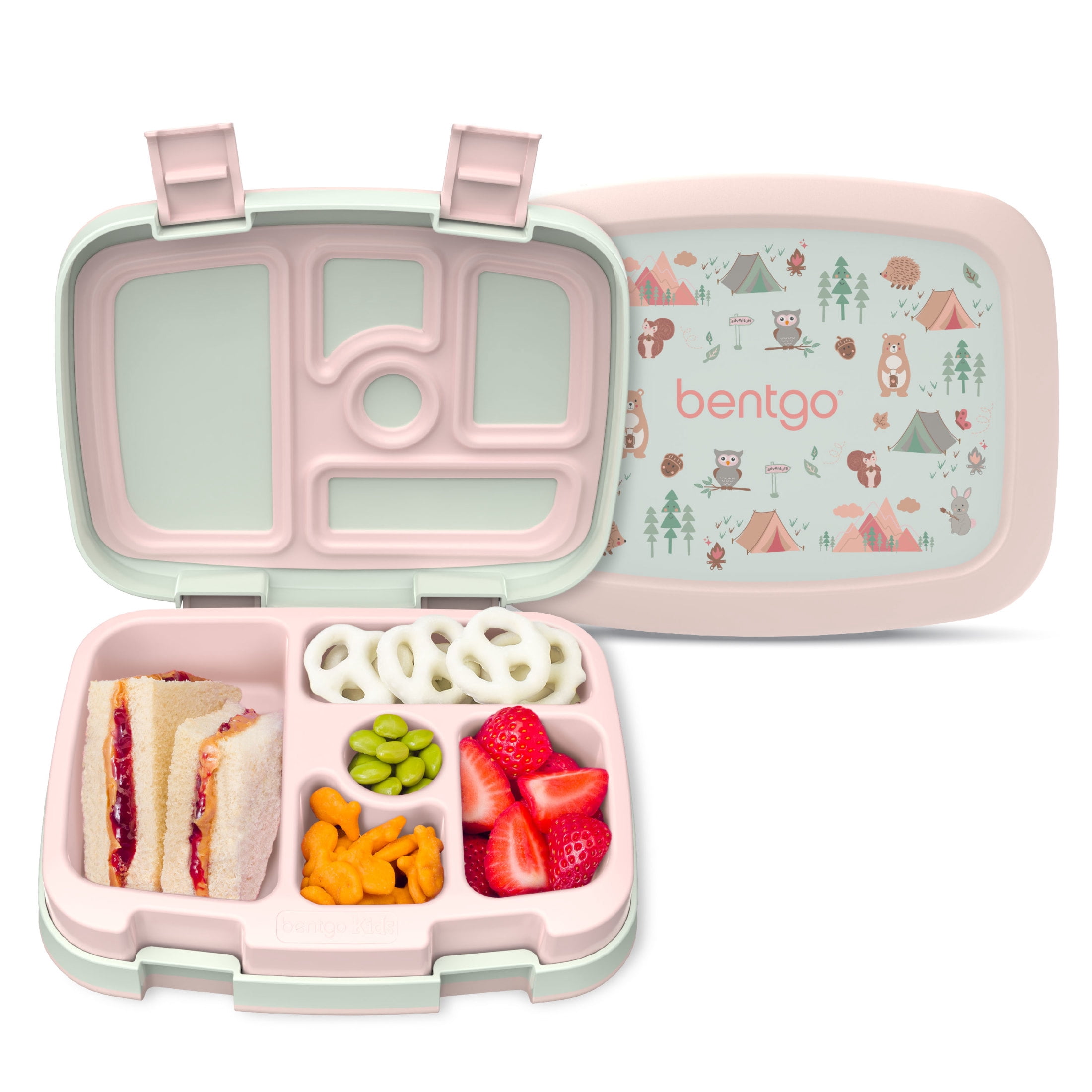 Bentgo Kids Prints Leak-Proof 5-Compartment Lunch Box for Ages 3-7 ...