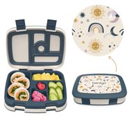 Bentgo® Kids Bento-Style Lunch Box, Petal Pink, Glitter Edition, Leak ...