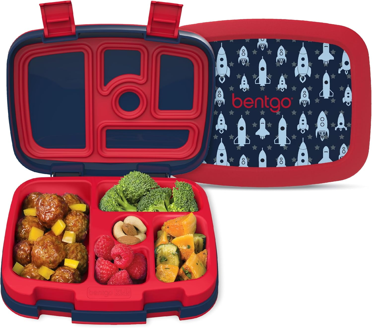 Bentgo® Kids Prints Leak-Proof, 5-Compartment Bento-Style Kids Lunch ...