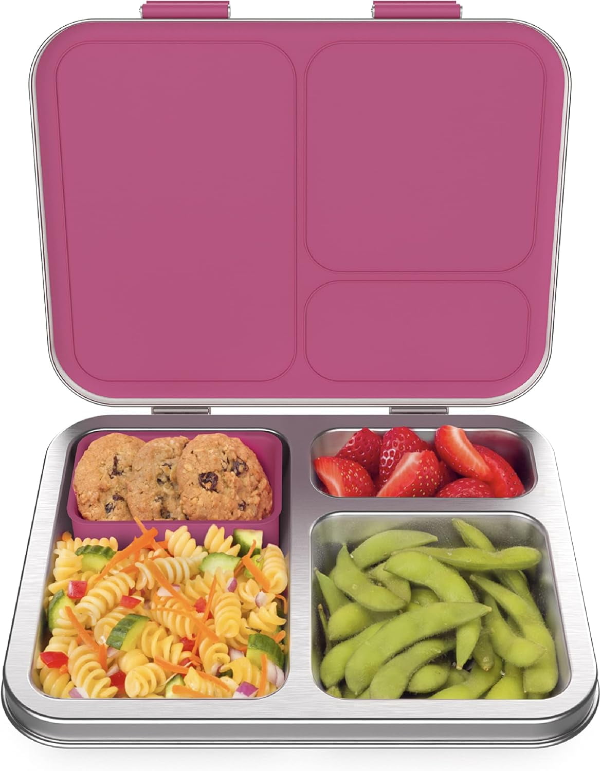 Bentgo® Kids Stainless Steel Leak-Resistant Lunch Box - Bento-Style ...