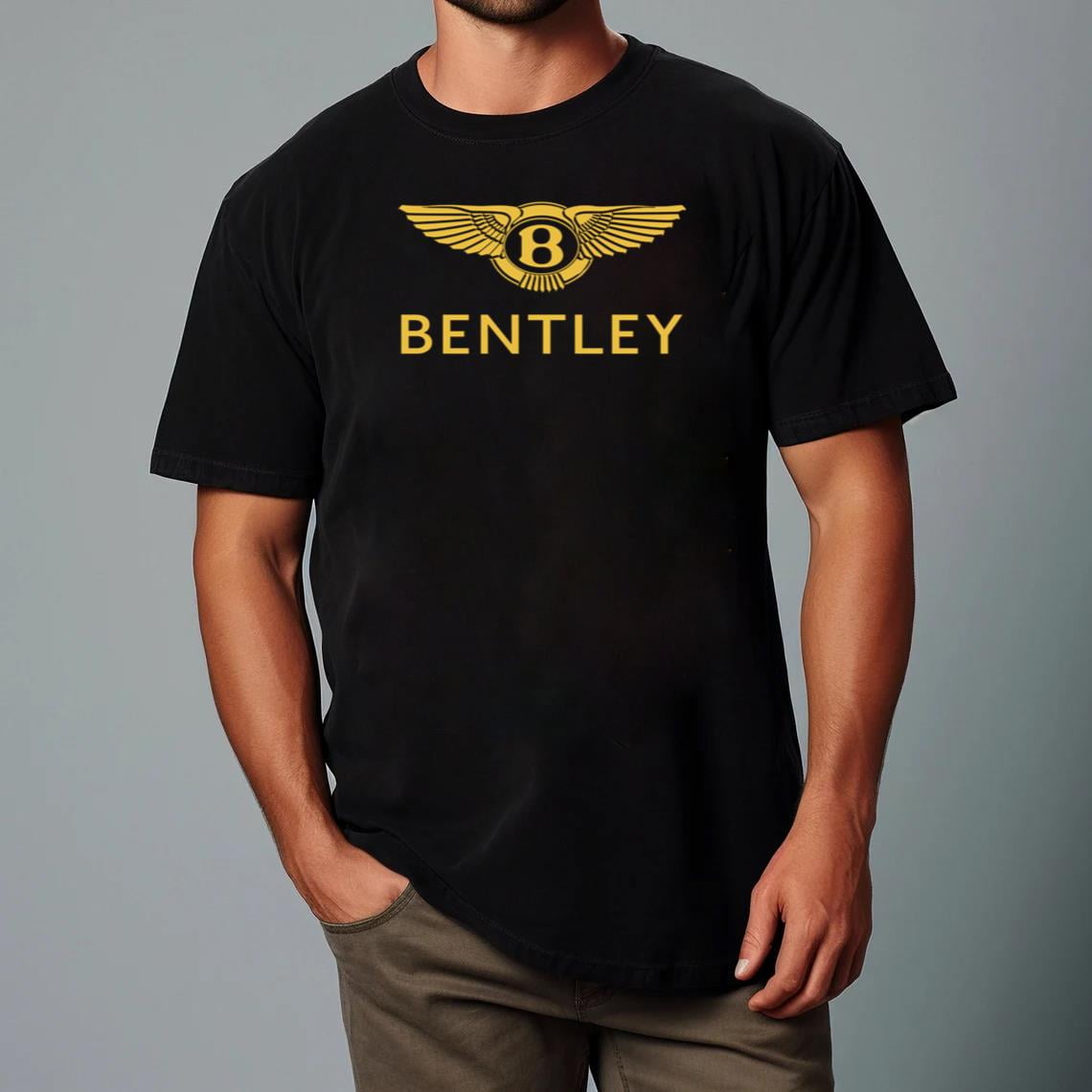 Bentley Black Unisex Gift Shirt Luxury British Car Automobile Crewe Motors Tee V50502, for men ...