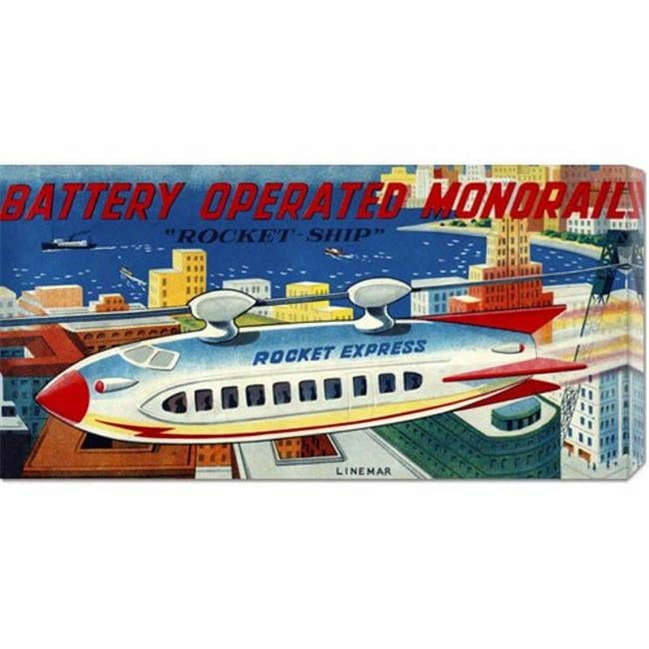 Bentley Global Arts dba American Walls GCS-375950-22-142 retrorocket 'Battery Operated Monorail ...