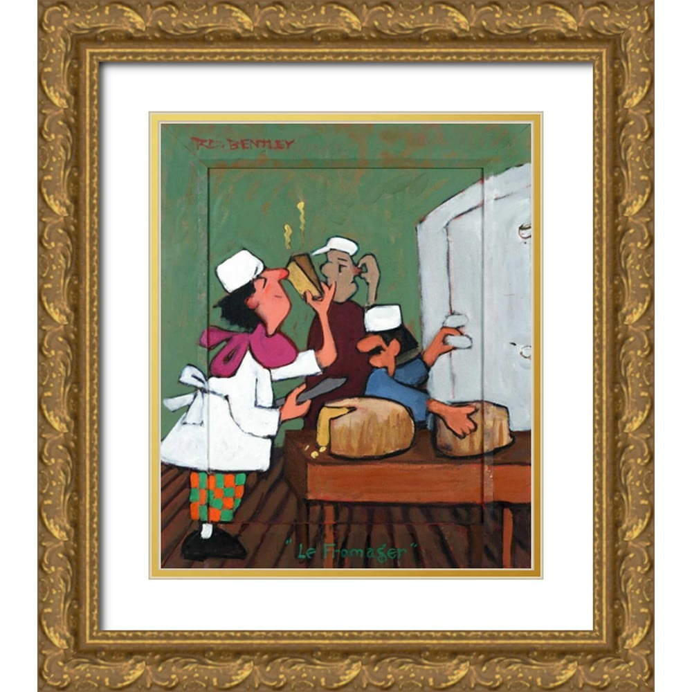 Bentley, Robert Dewar 20x23 Gold Ornate Wood Framed with Double Matting ...