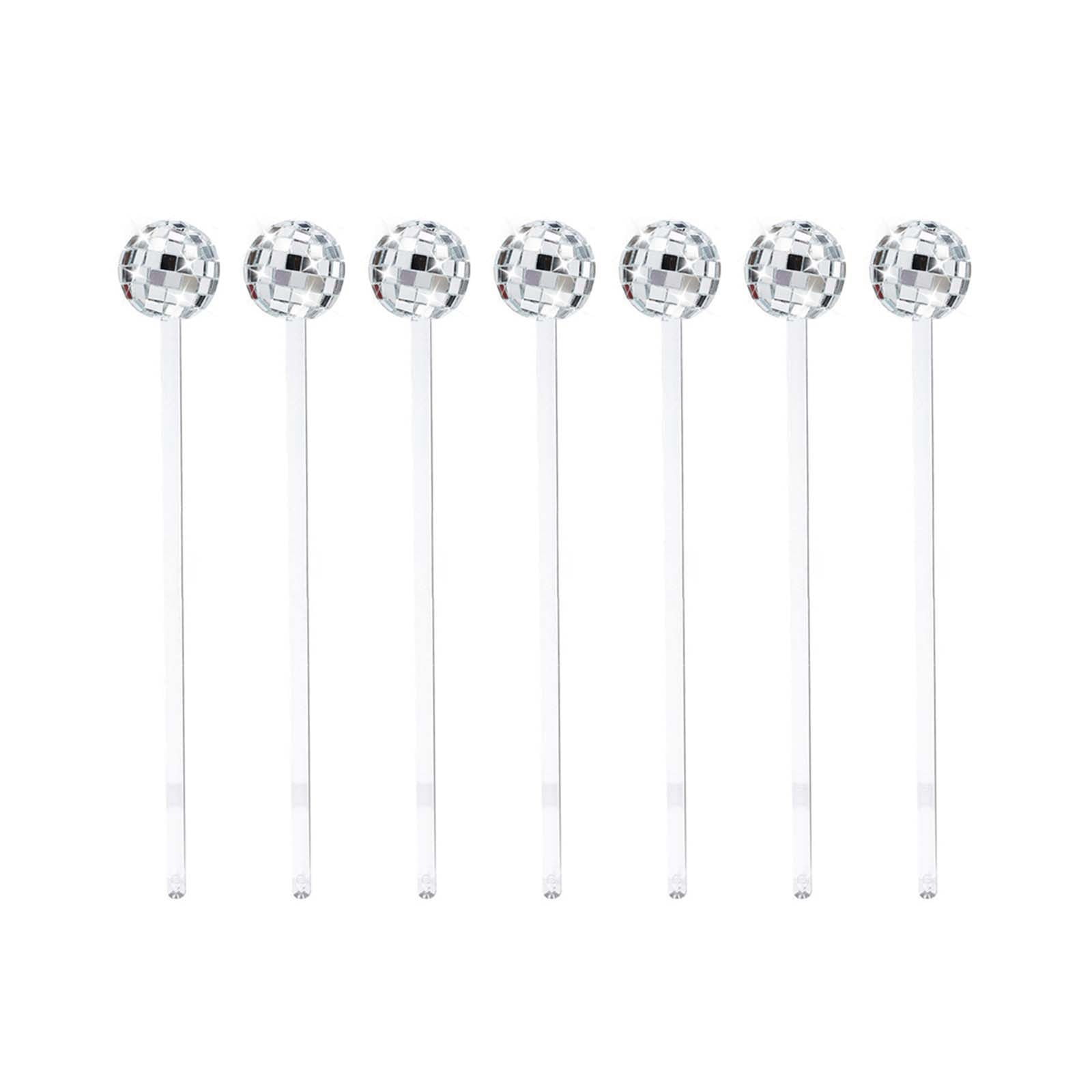 Bentne 12 Pieces Stirring Stick Clear Swizzle Sticks, Cake Pops, Coffee ...