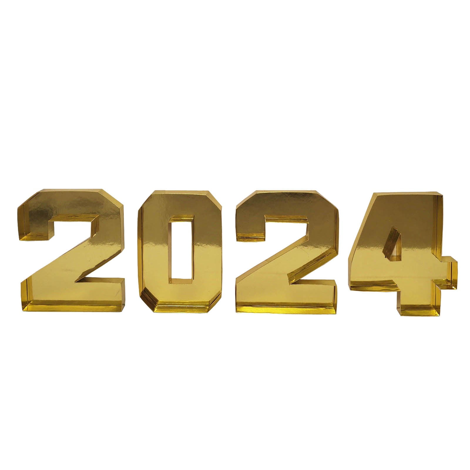 Bentne 4 Pcs 2024 Charcuterie Numbers Fillable Graduation Cardboard ...