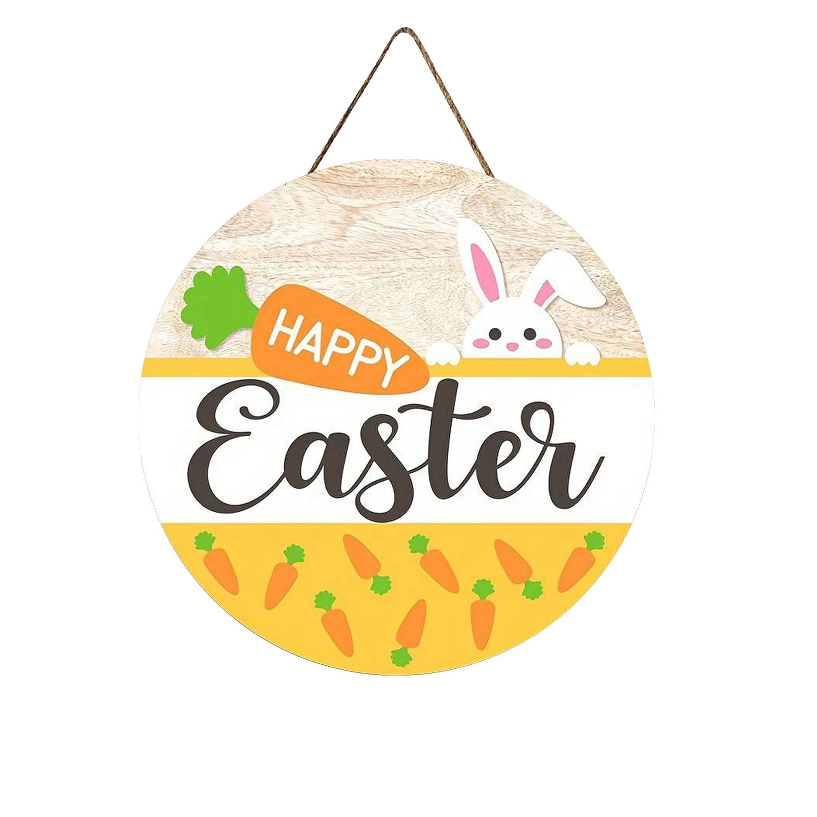 Bentne Easter Door Sign Welcome Sign Wooden Farmhouse Home Sign Door ...