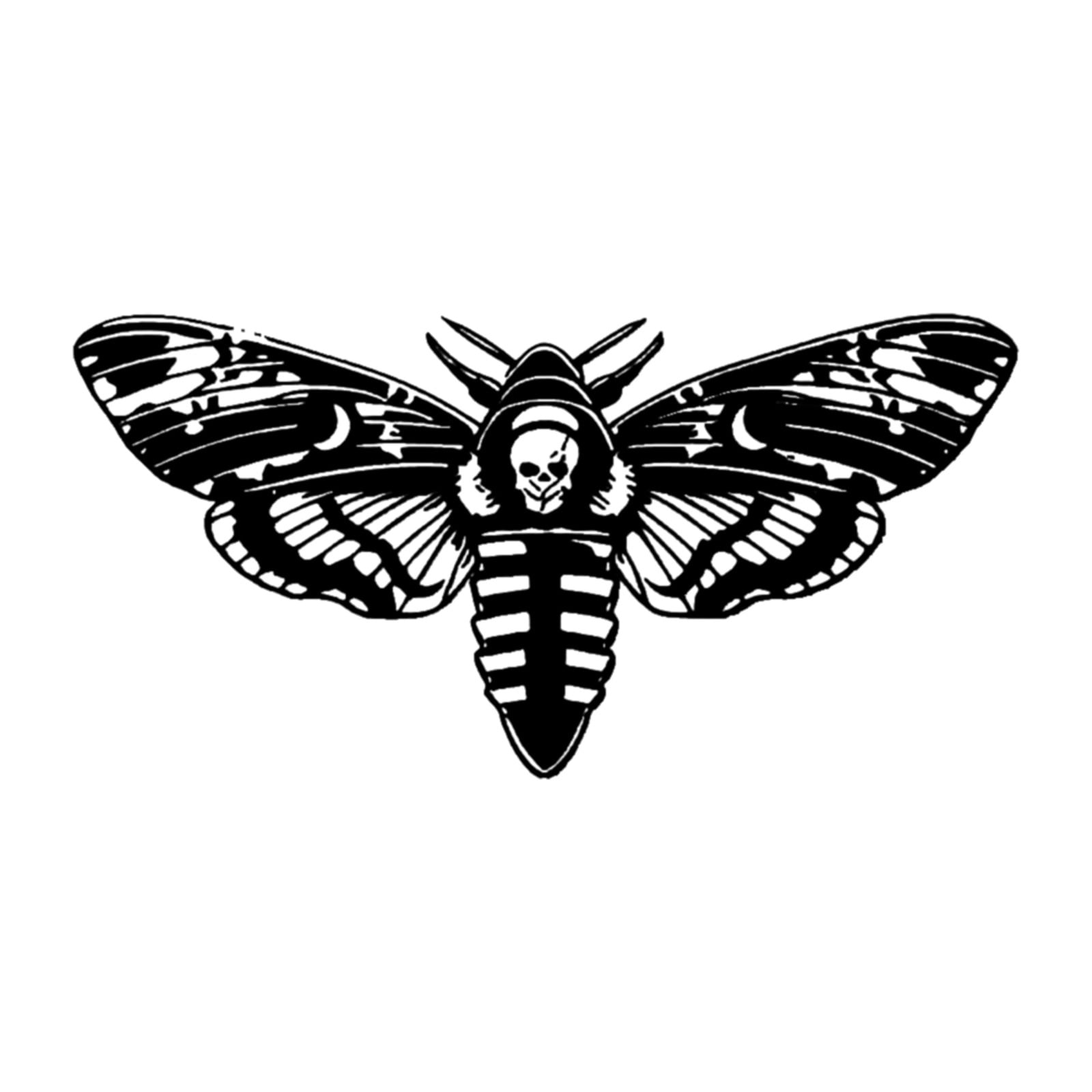 Bentne Iron Decor Moth Gothic Home Decor Metal Sign Hawkhead Moth ...
