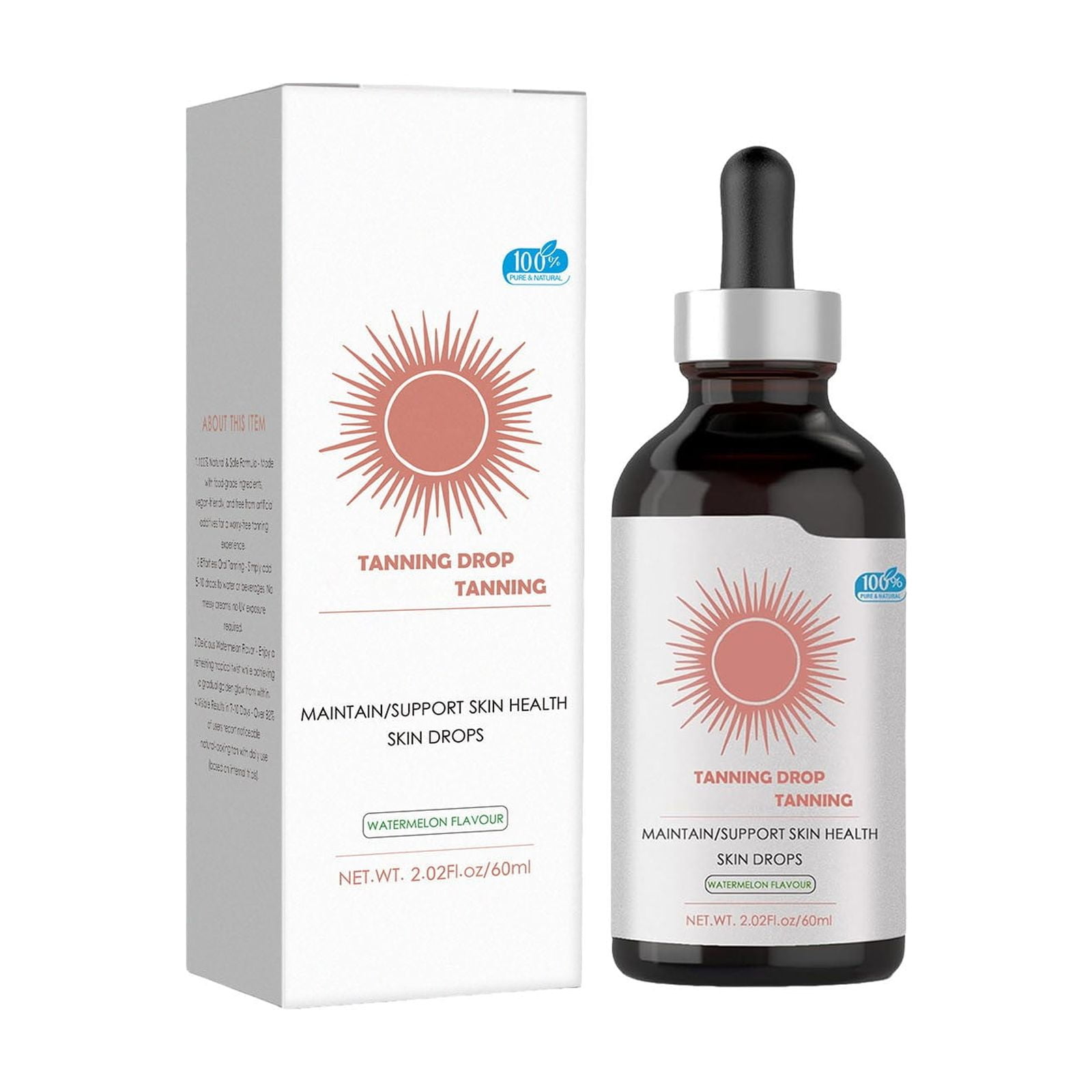 Bentne Sunless Tanning Drops Natural Watermelon Flavor Tanning ...