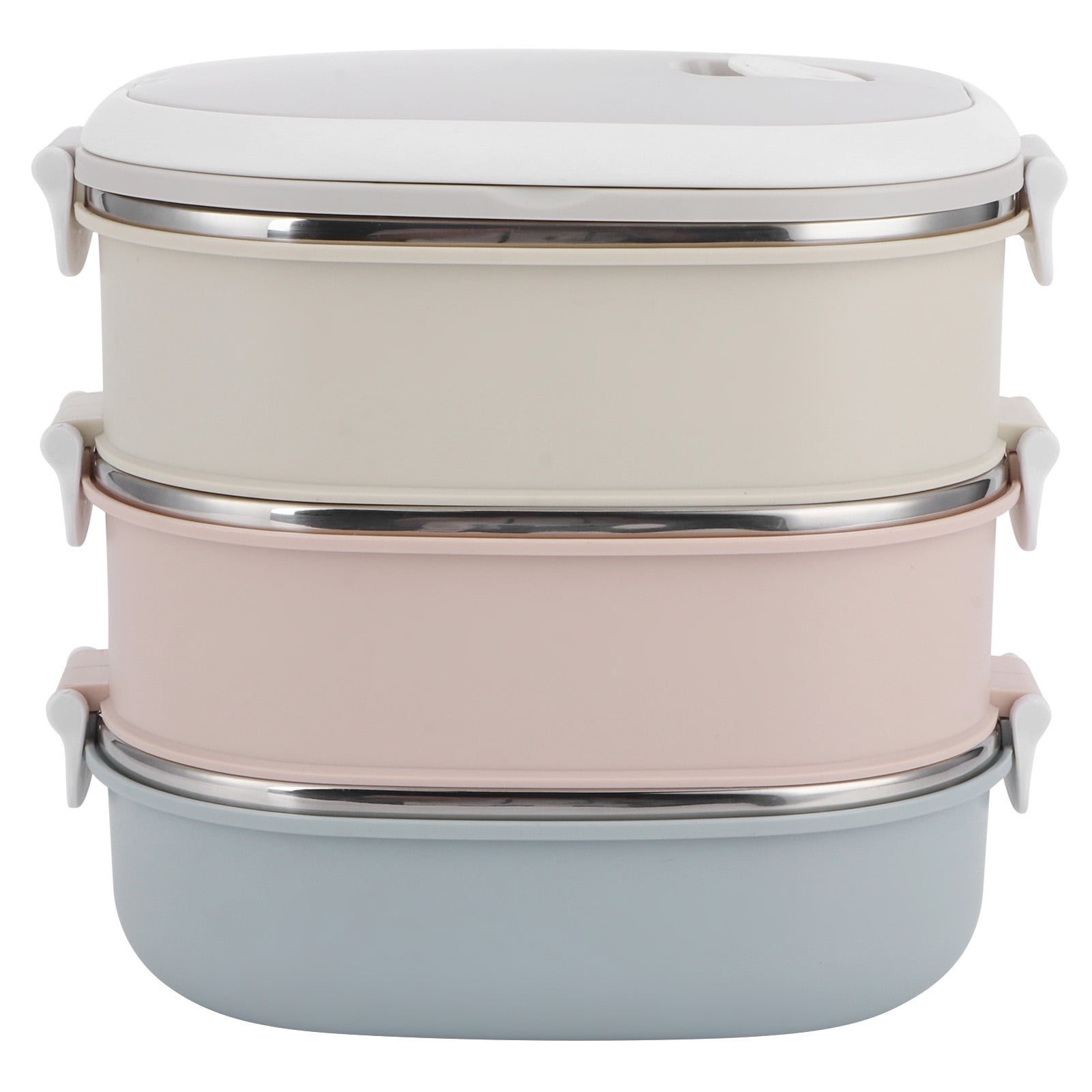 Bento Box Adult Lunch Box, 3 Tier Upgrade Leakproof Stainless Steel Stackable Bento Lunch Box ...