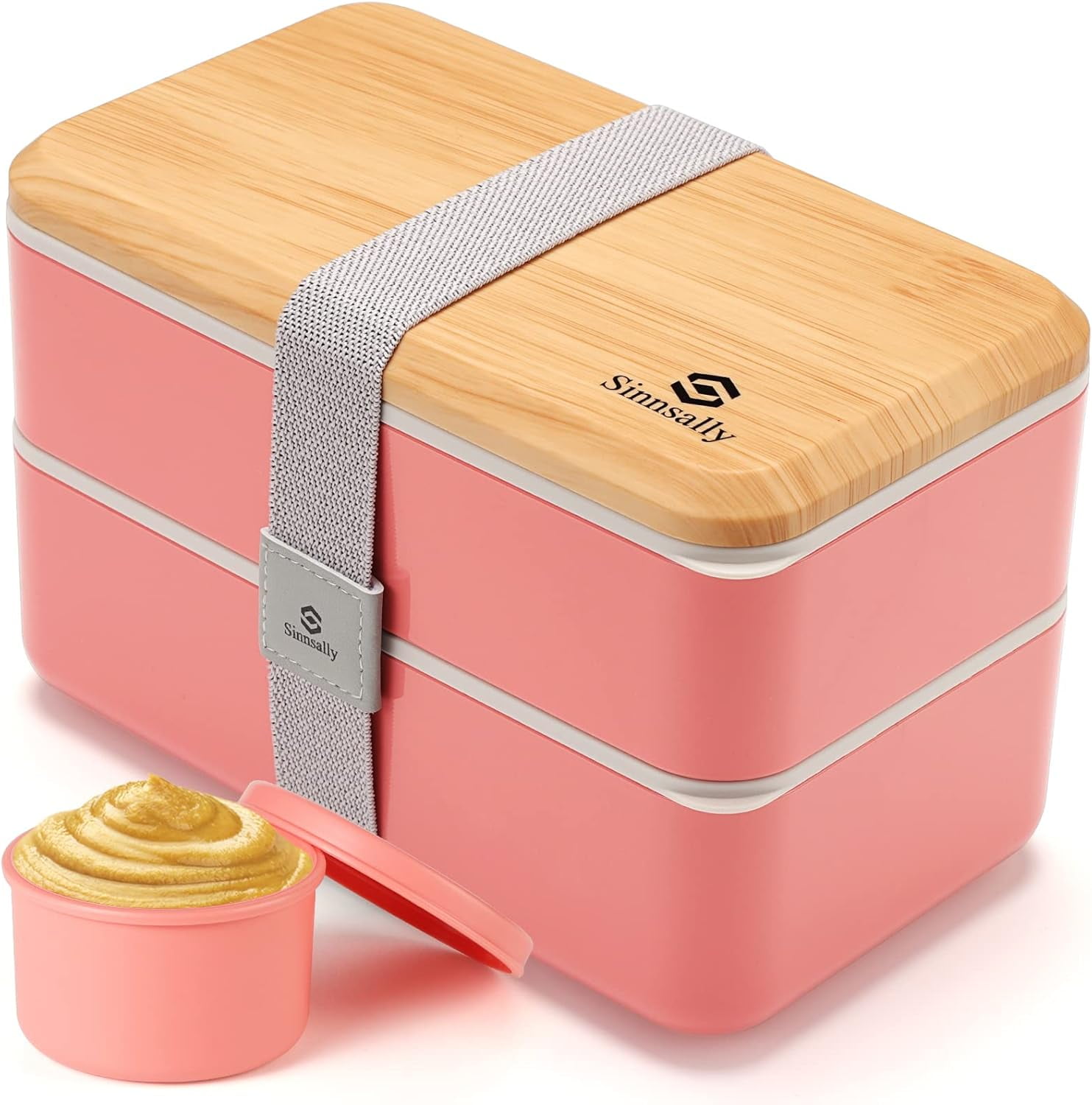 Bento Box Adult Lunch Box with Compartments for Women & Men,(47oz)Stackable Japanese Bento ...