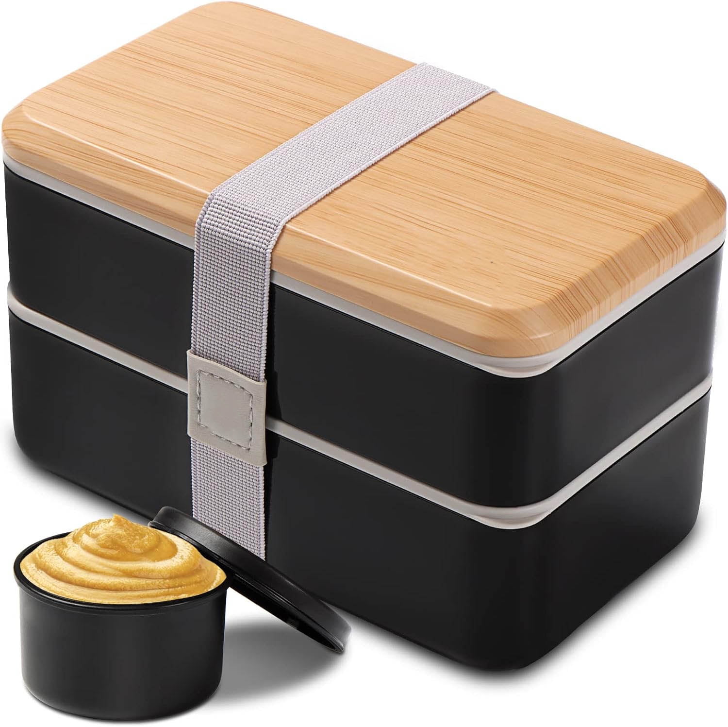 Bento Box Adult Lunch Box with Compartments for Women & Men,(47oz ...