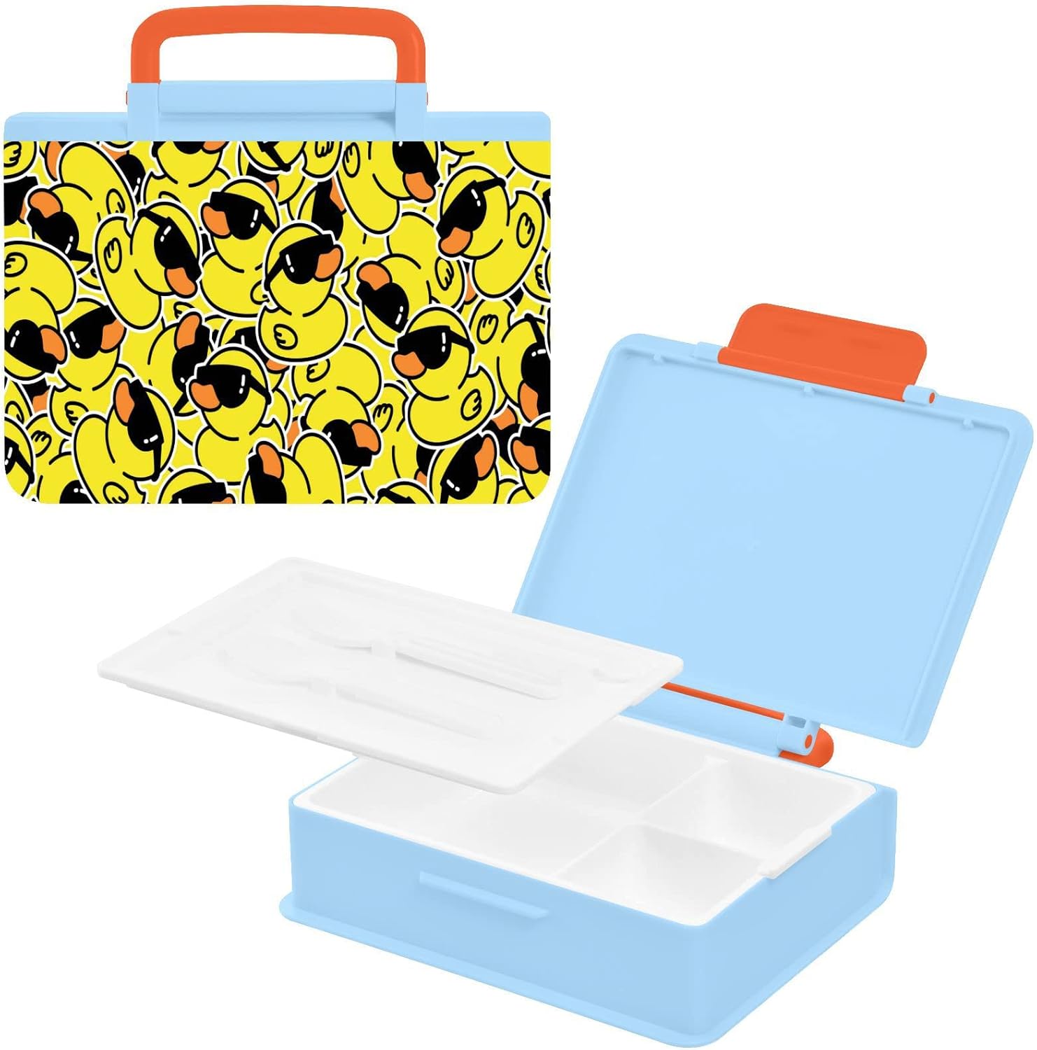 Bento Box Adult Lunch Box Eco-Friendly Rubber Duck Sunglass Cartoon ...