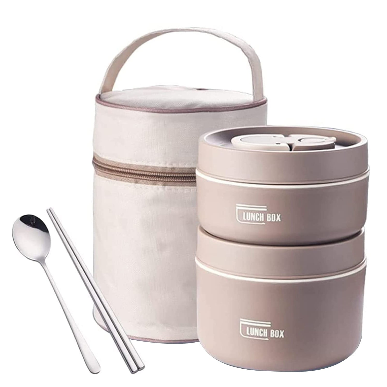 Bento Box Adult Lunch Box,Portable Insulated Lunch Box Containers Set ...