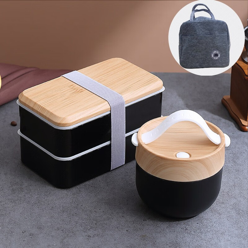 Bento Box Adult Lunch Box with Compartments for Women & Men, Set of ...