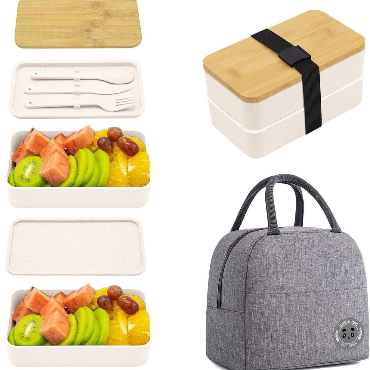 Bento Box for Adults,Japanese Food Containers for Women/Man,Leak Proof ...