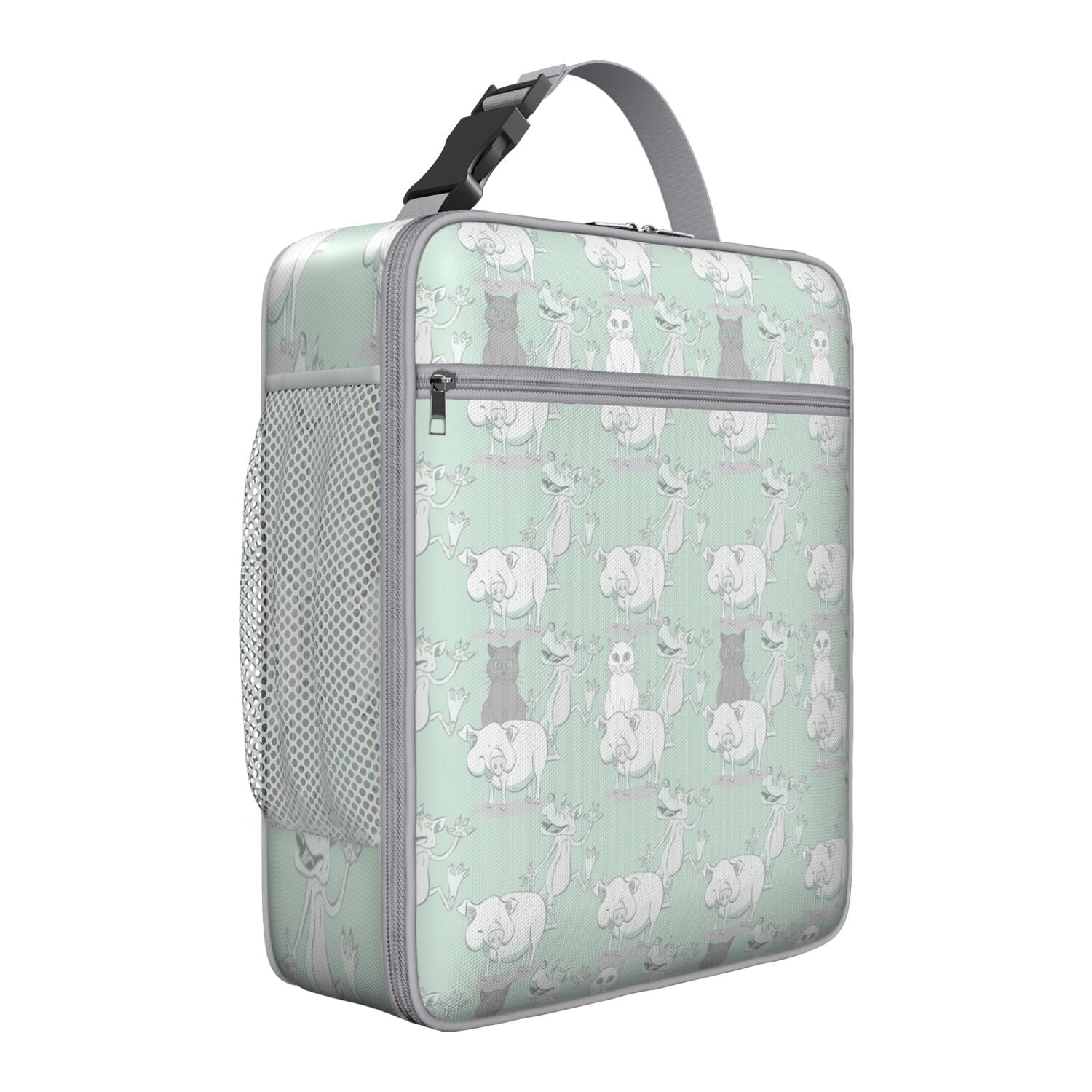 Bento Box Cooler Bag with Pig Design – Reusable Thermal Tote for ...