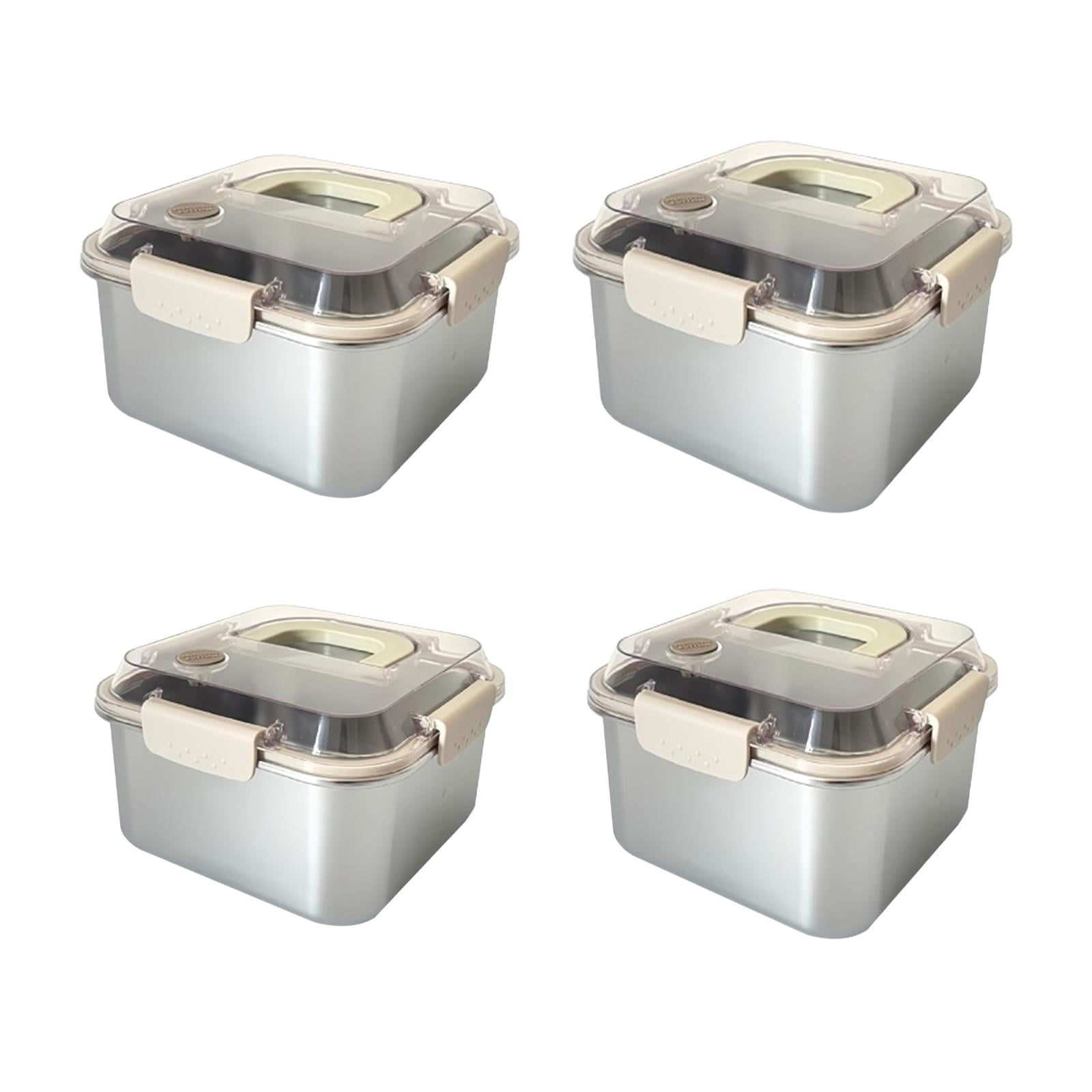 Bento Box Fridge Organizer Multifunctional Rectangle Fresh Keeping Box ...