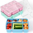 Bento Box Lunch Box 3 Pack, 7-Compartment Meal Prep Containers with ...