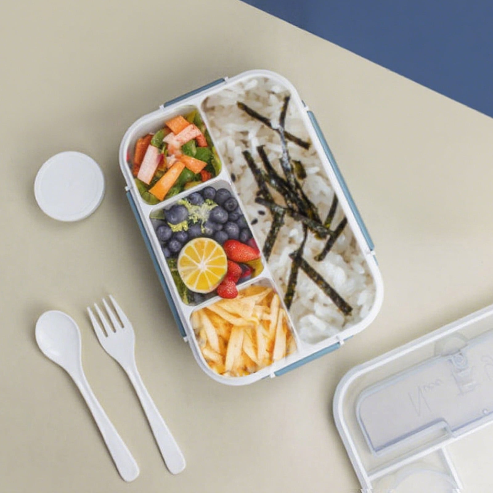 Bento Box Lunch Container for Adults | 4 Compartment Leakproof ...