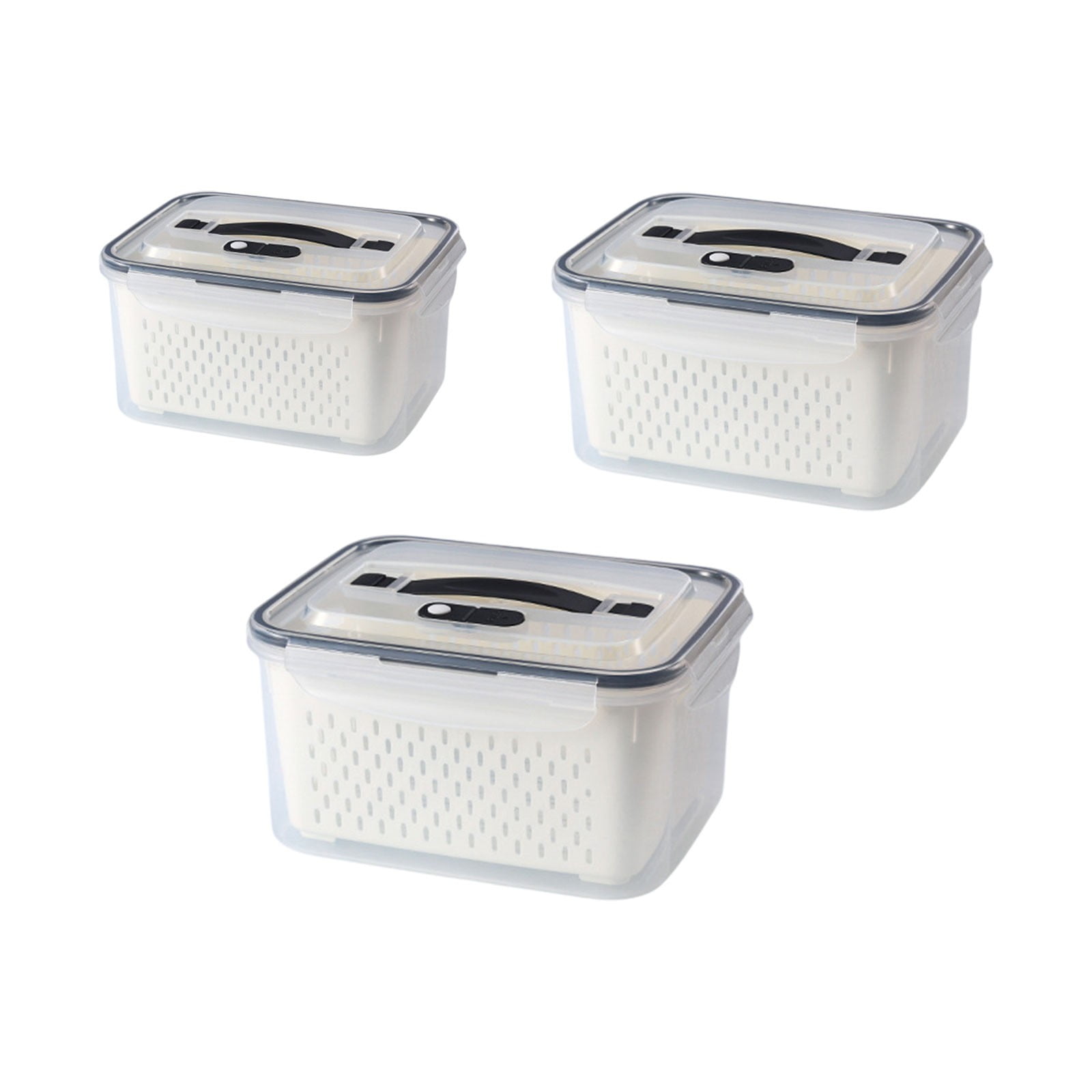 Bento Box Outdoor Portable Picnic Box Picnic Double Layer Drains Basket ...