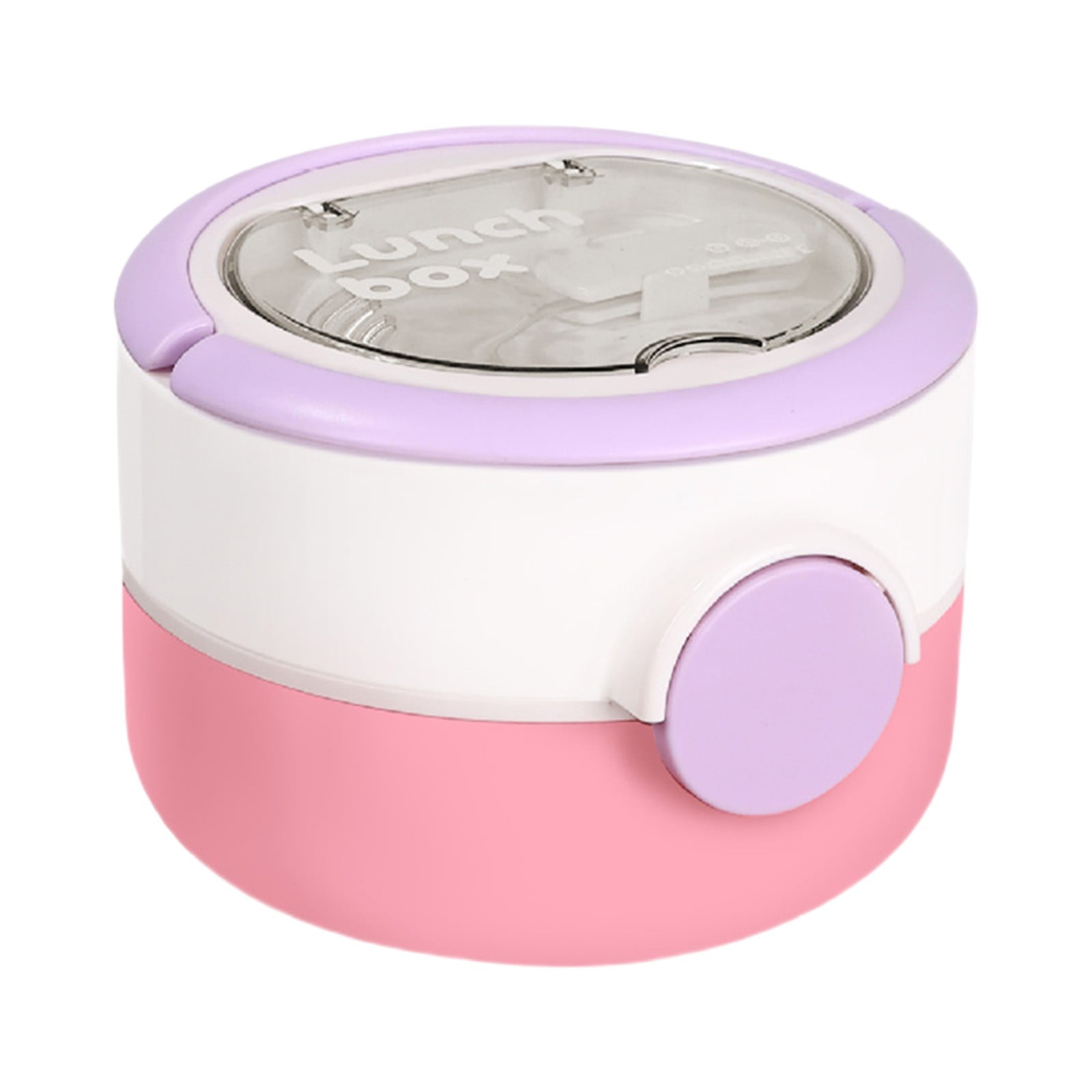 Bento Box Pink Portable Bento Box with Utensils, Divided Lunch ...