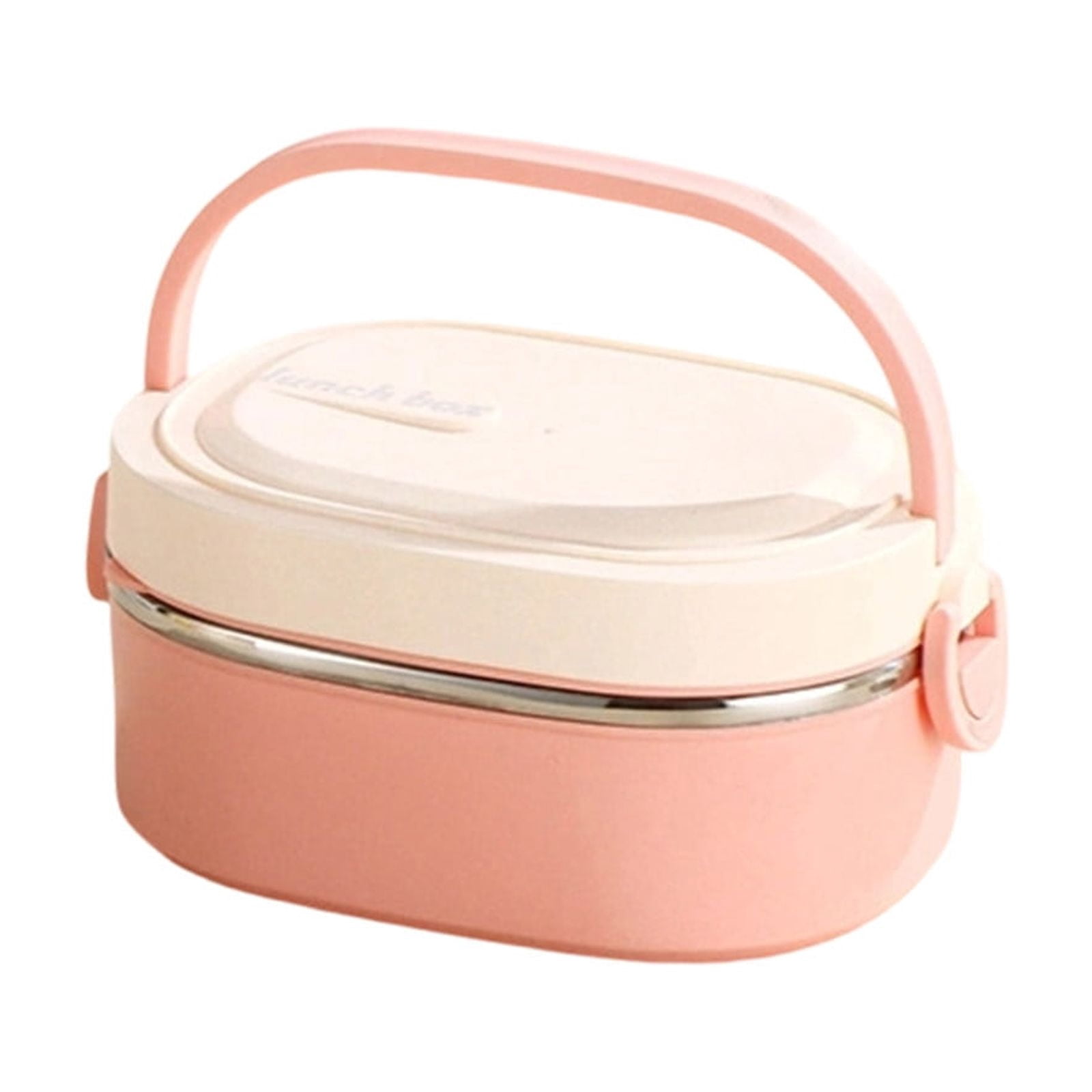 Bento Box,Stainless Steel Lunch Box with Lid & Handle,Portable ...
