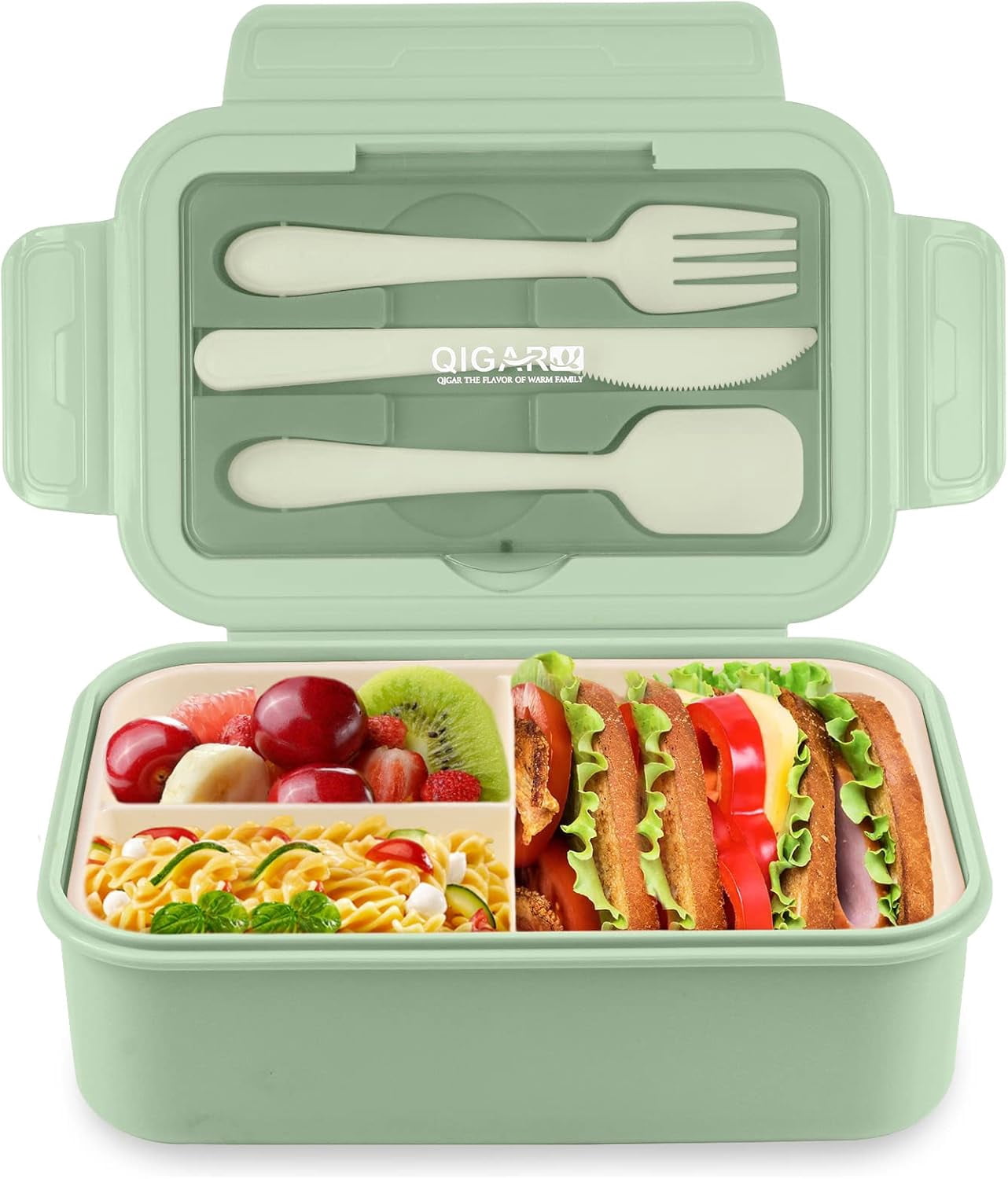 Bento Box for Adult, 1200 ML Lunch Containers, LeakProof Lunch Box with ...