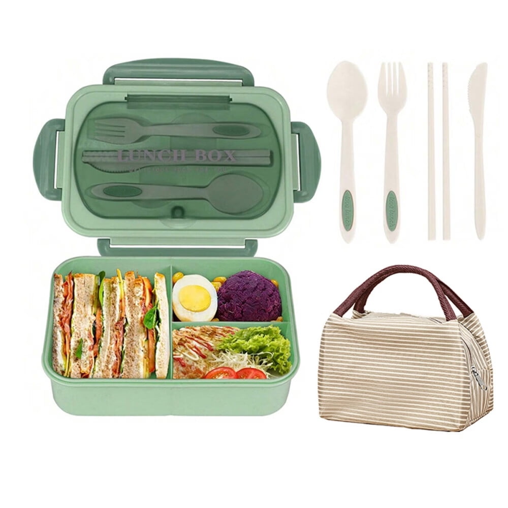 Bento Boxes,1200ML Leak-Proof Lunch Container with Lunch Bag,Spoon ...