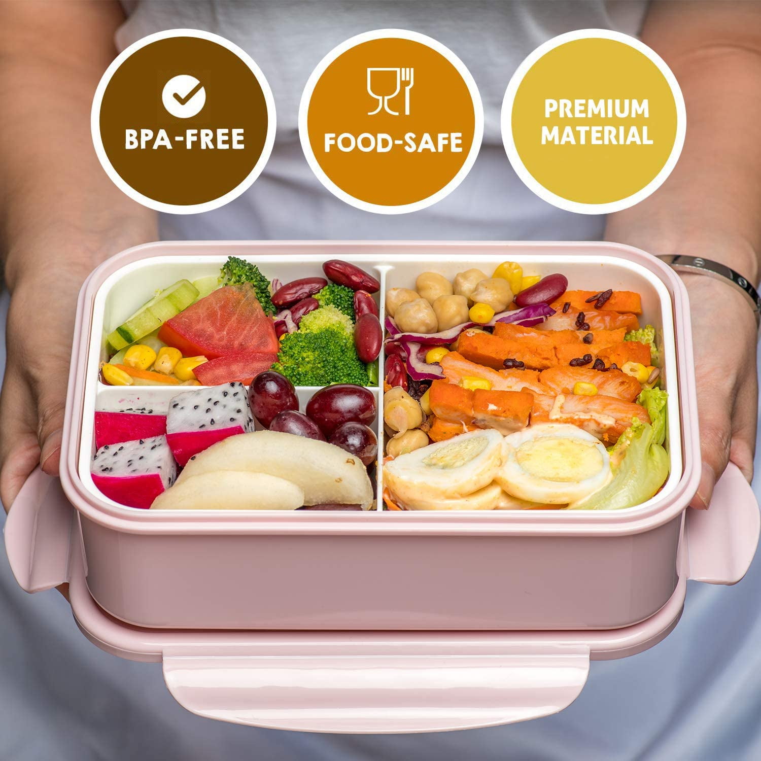 Bento Boxes For Adults - 1100 Ml Bento Lunch Box For Kids Childrens ...