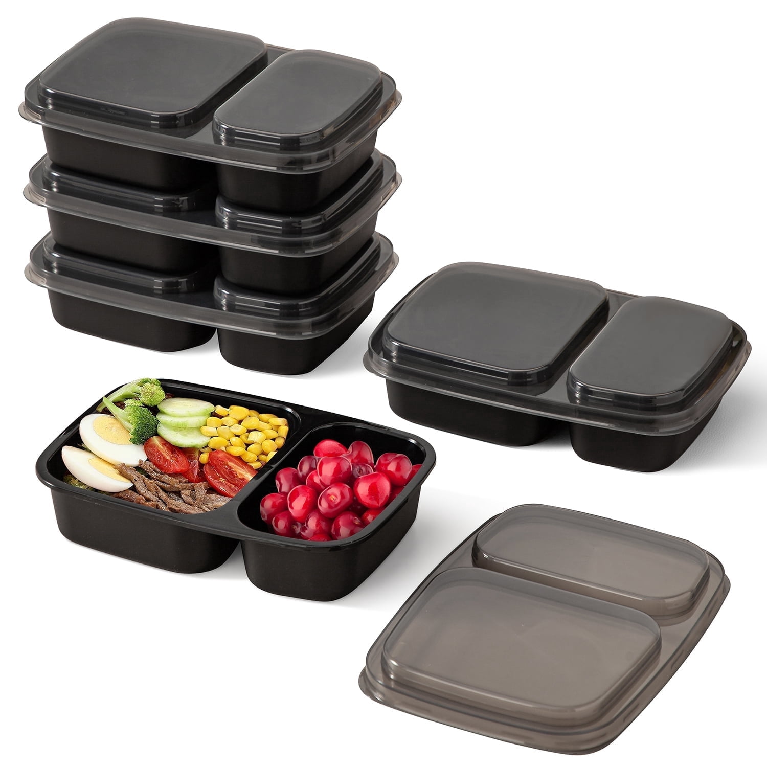 Bento Boxes - Lunch Box 950ML 2-Compartment Lunch Container, Food ...