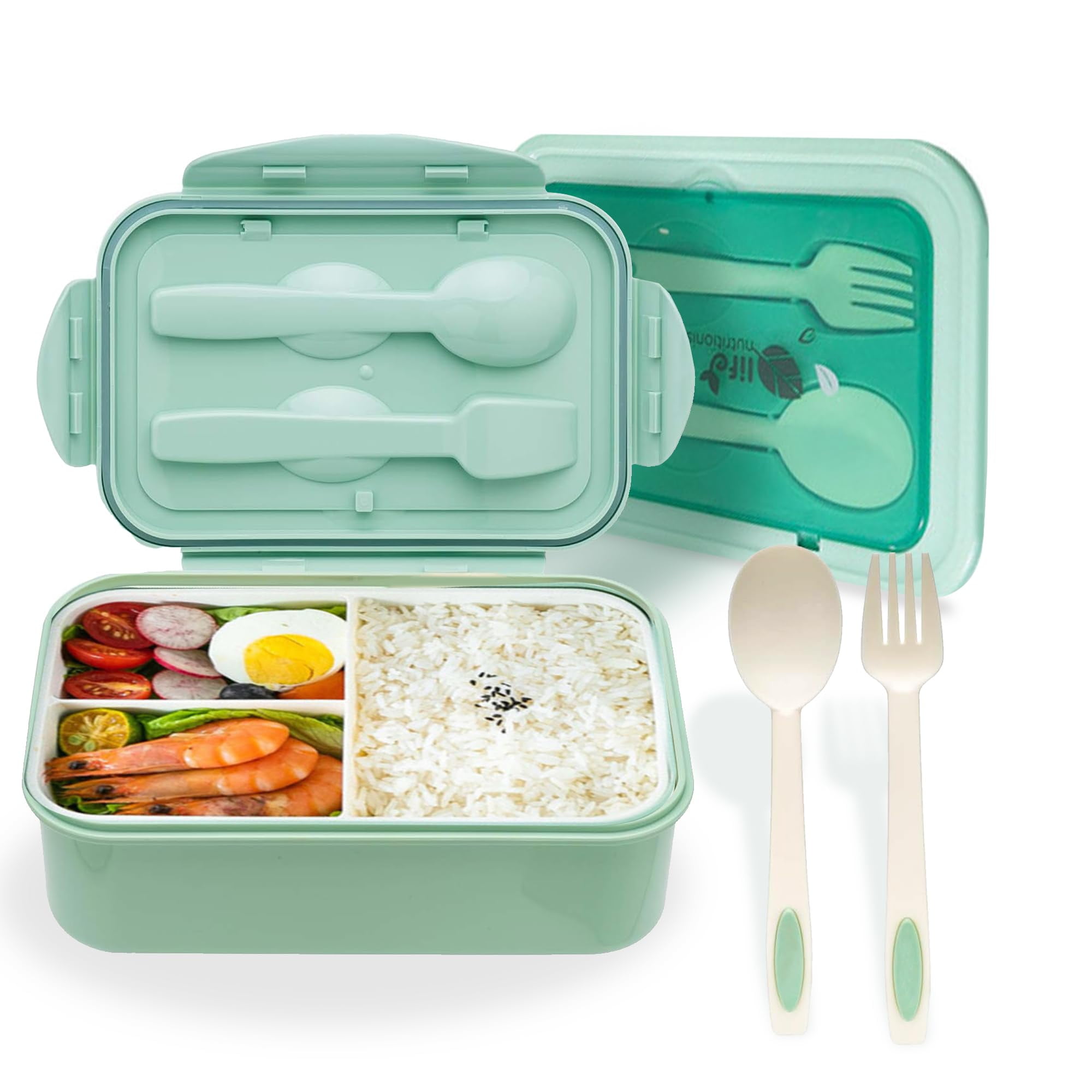 Bento Boxes for Adults 1100 ML Bento Lunch Box For Kids Childrens With ...