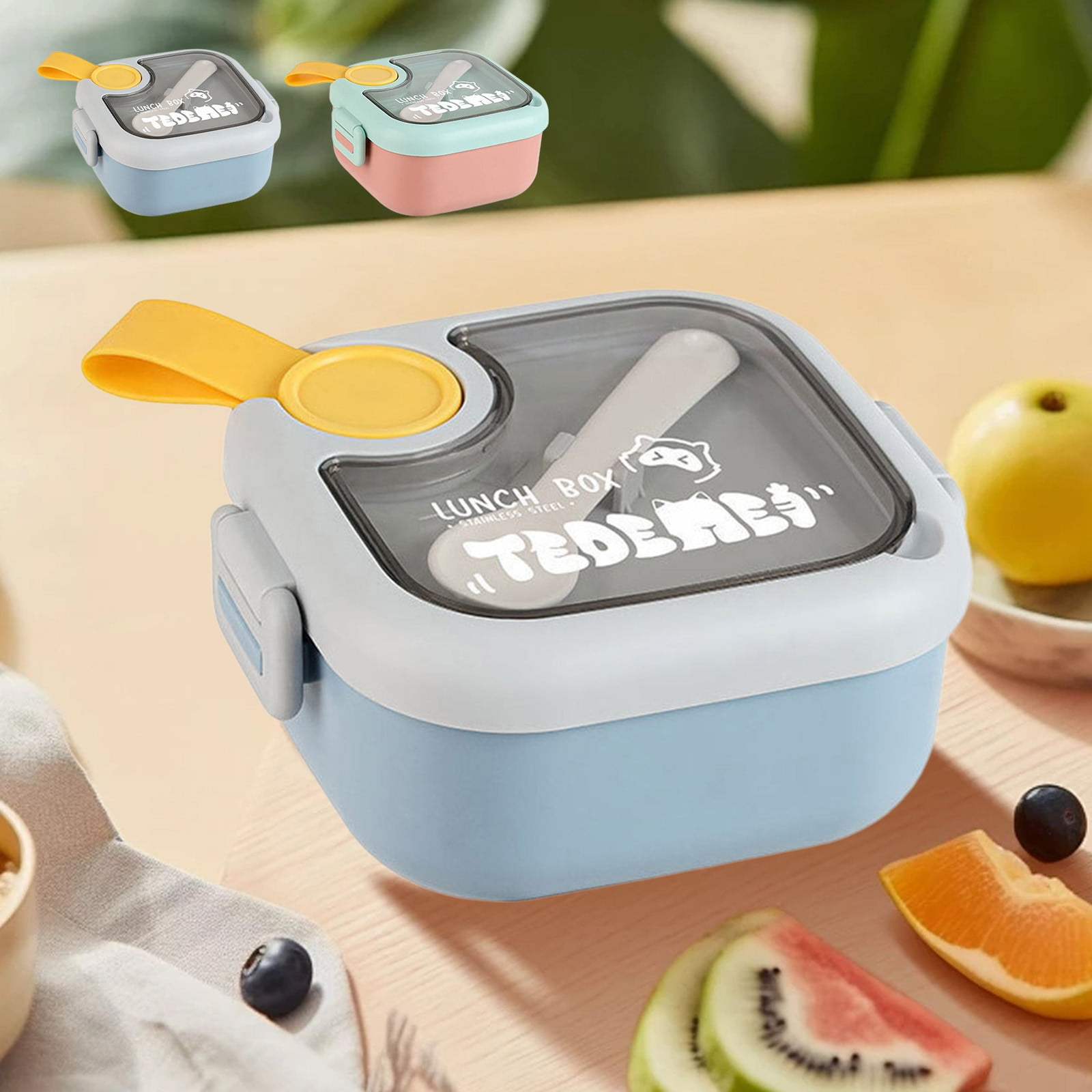 Bento Lunch Box 750ml, Leak Proof Containers, Microwaveable Plastic ...