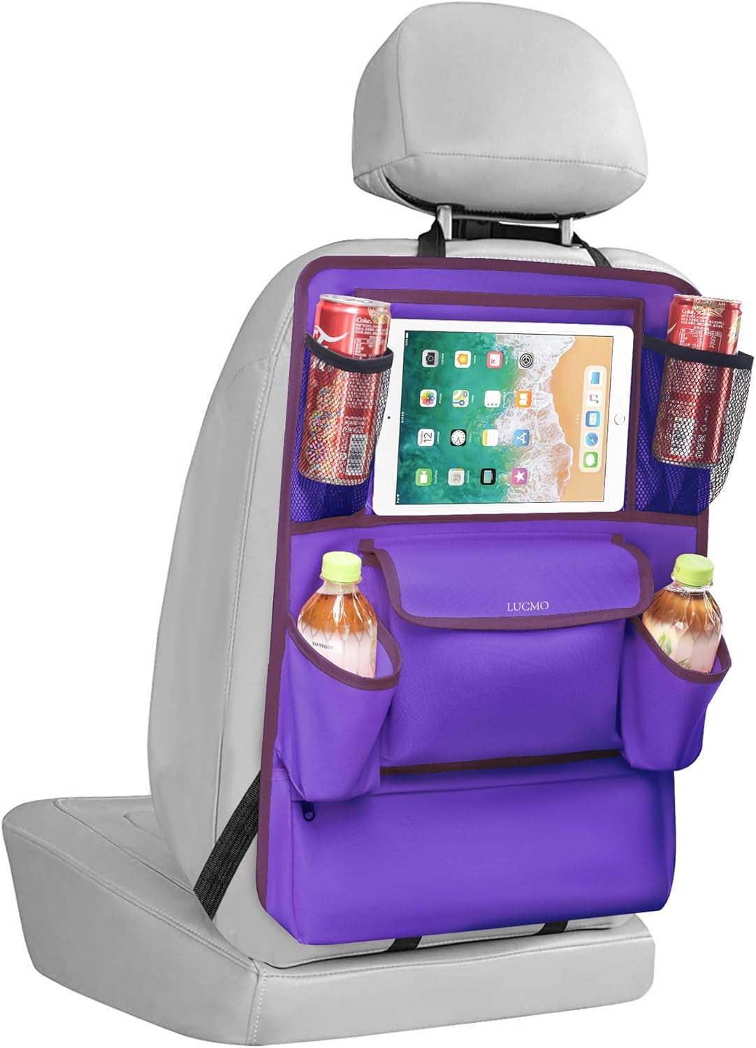 Car Backseat Organizer with Tablet Holder,6 Storage Pockets Car Storage ...