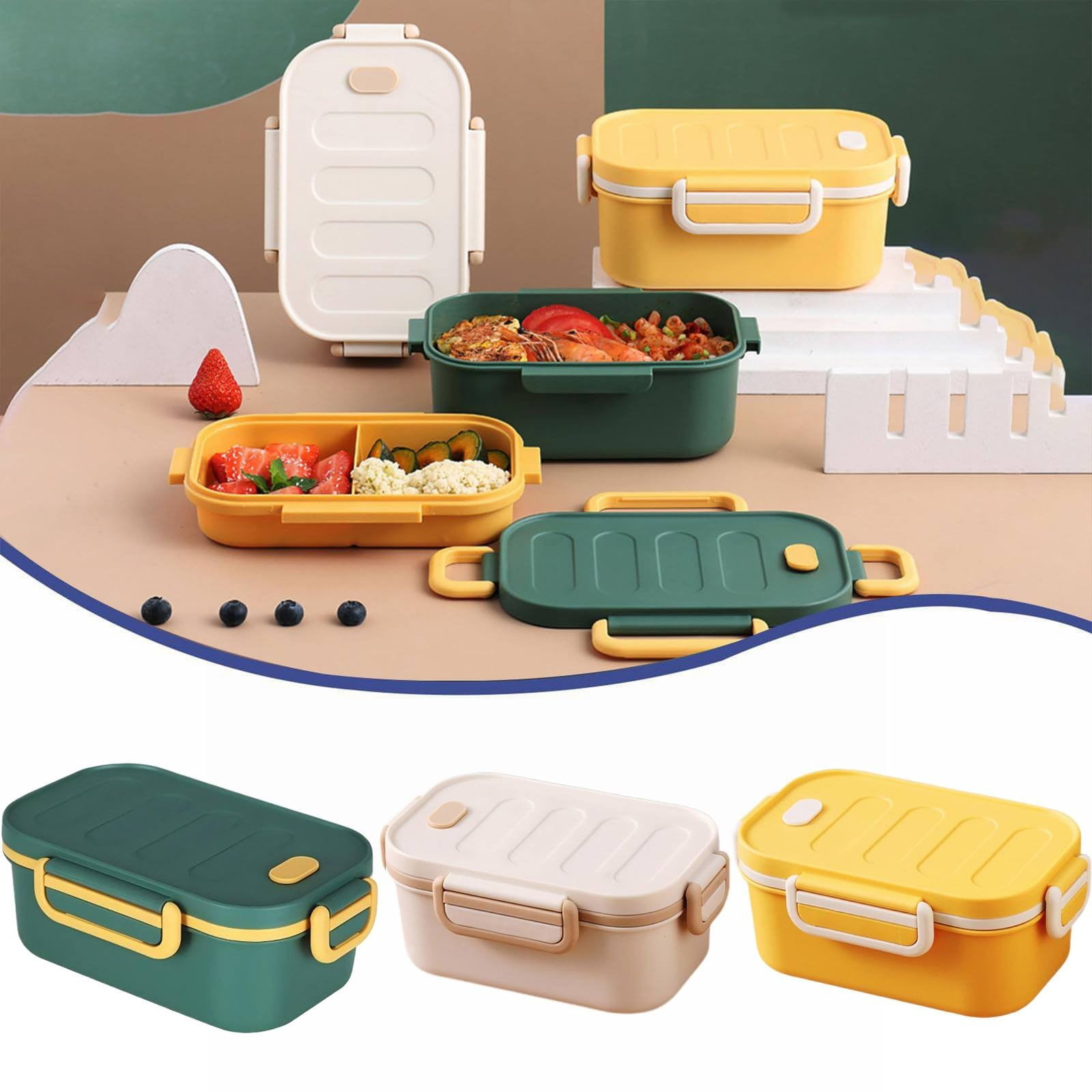 Bento Lunch Box With Compartments, Microwaveable Lunch Box Independent ...