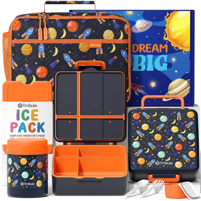 Bento Lunch Box with 12oz Soup Thermo Leak-Proof Lunch Food Container ...