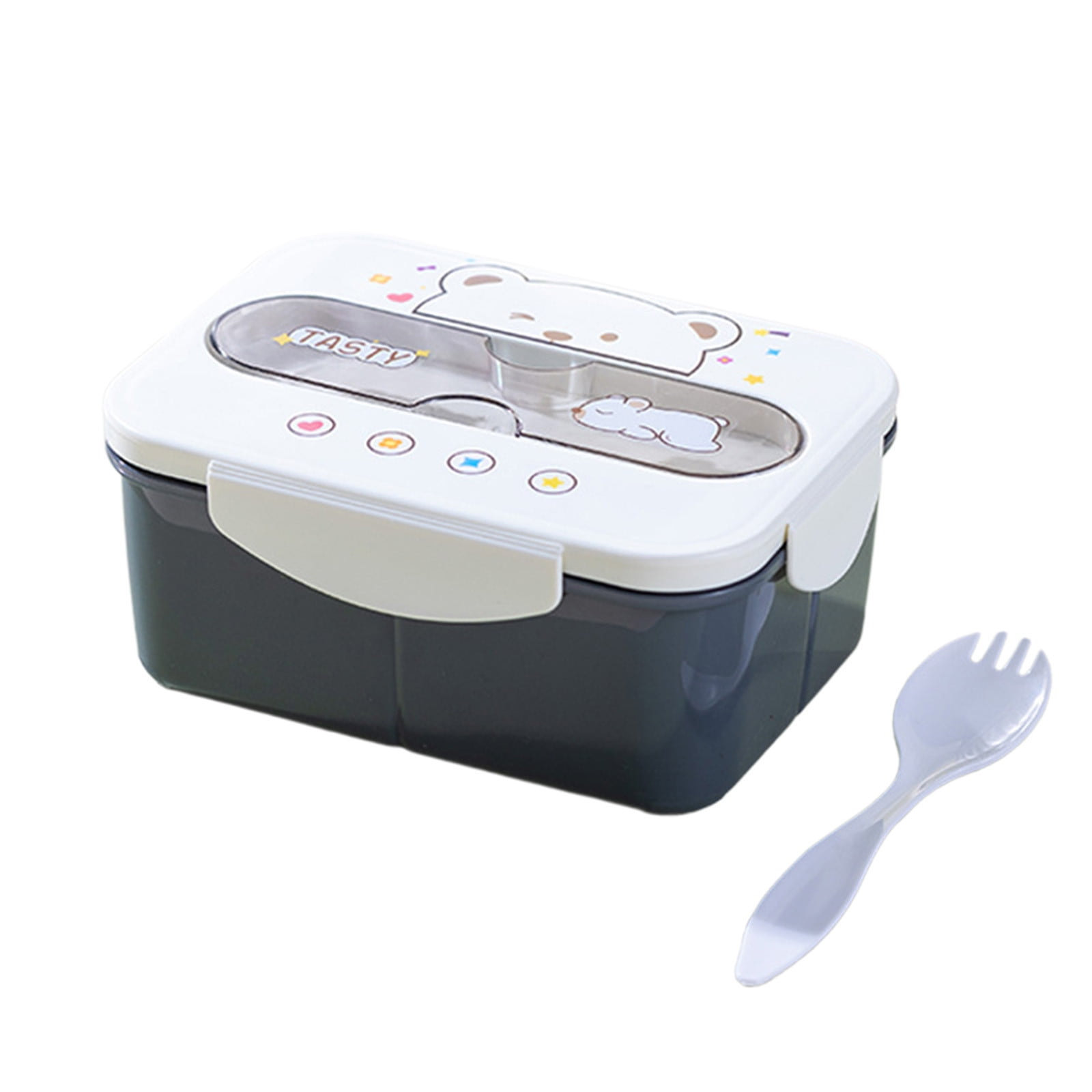 Bento Lunch Box for Men & Adults: Stackable Snack Box Container with ...