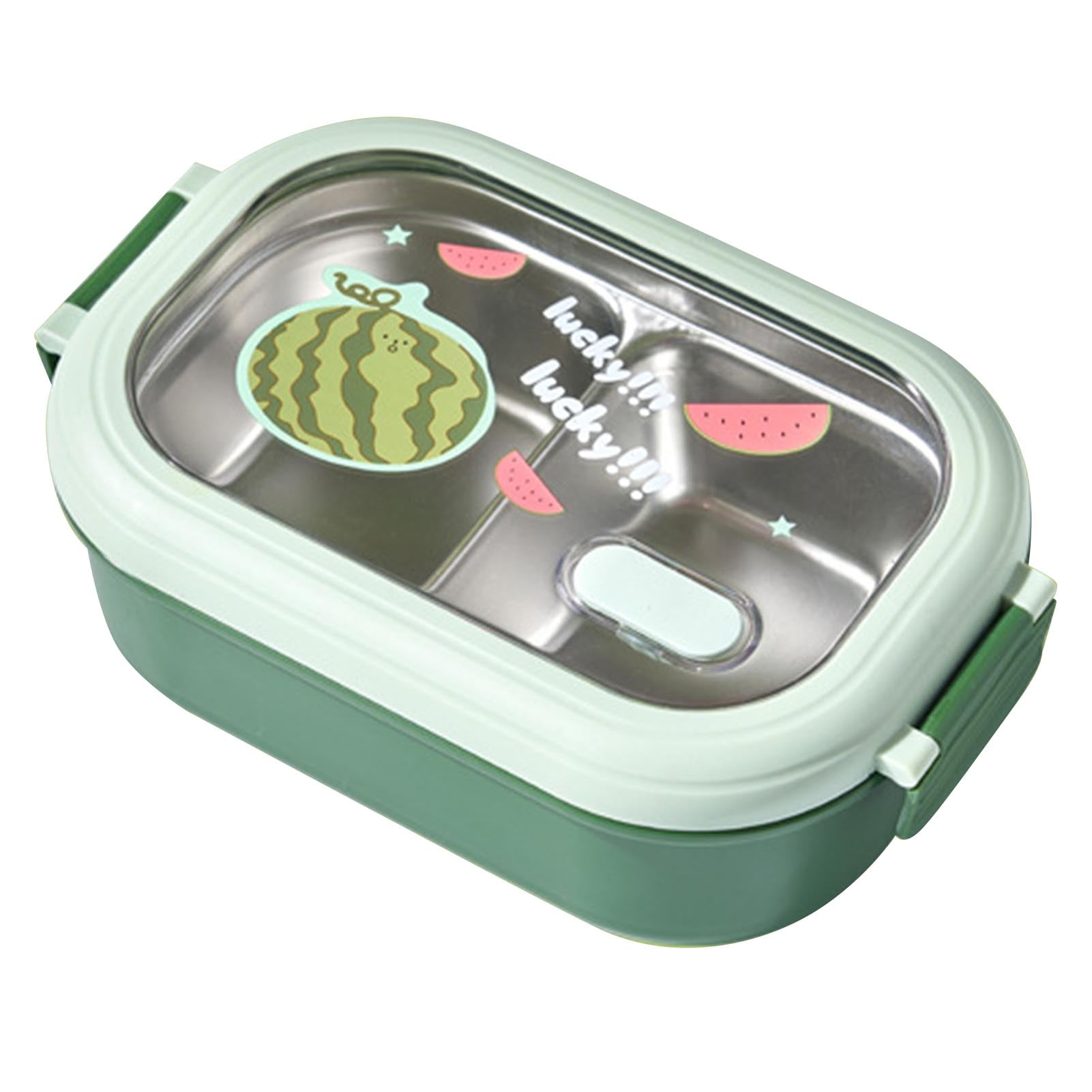 Bento Lunch Box Portable Safe Leakproof Divided Stainless Steel Thermal ...