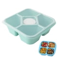 Bento Lunch Box Set, 5 Compartment Food Storage Containers, Wheat Straw ...
