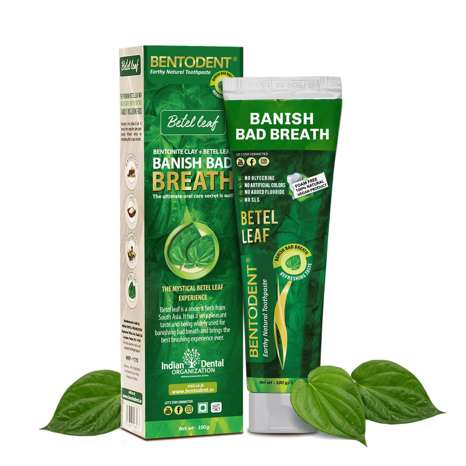 Bentodent Fluoride Free Remineralizing YPF5 Calcium Bentonite Clay ...