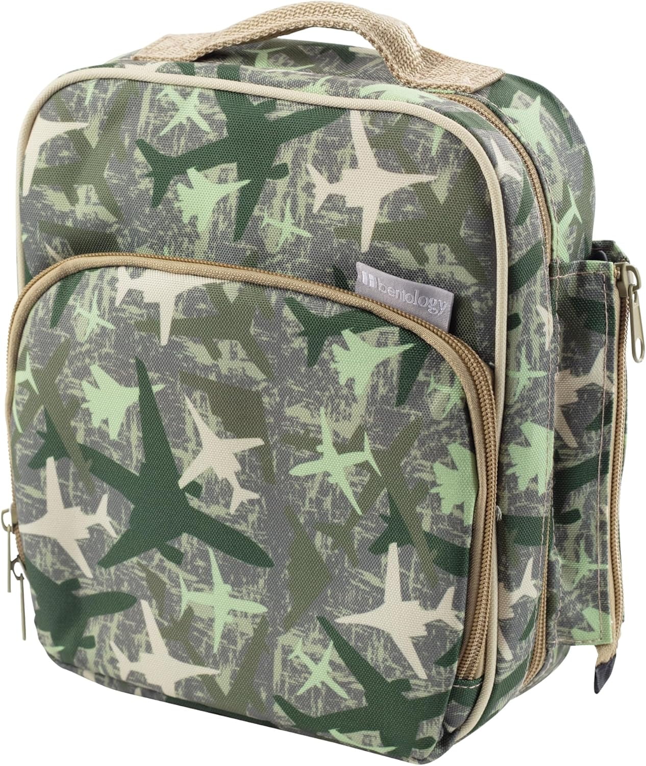 Bentology Insulated Lunch Box w Snack Pocket & Water Bottle Holder-Boys ...