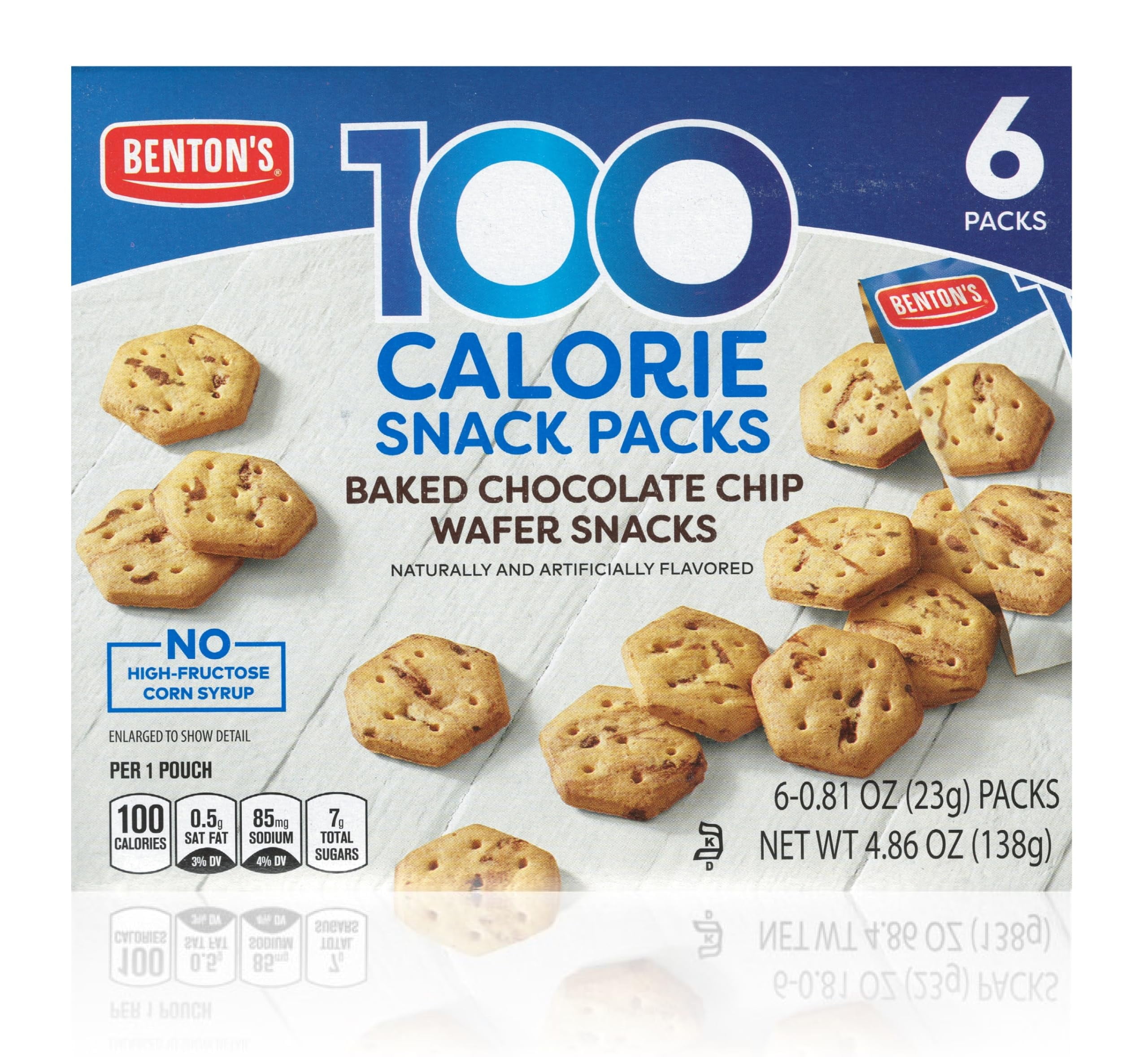 Benton’s 100 Calorie SCH4 Baked Wafer Snack Packs (1 Box, Chocolate ...