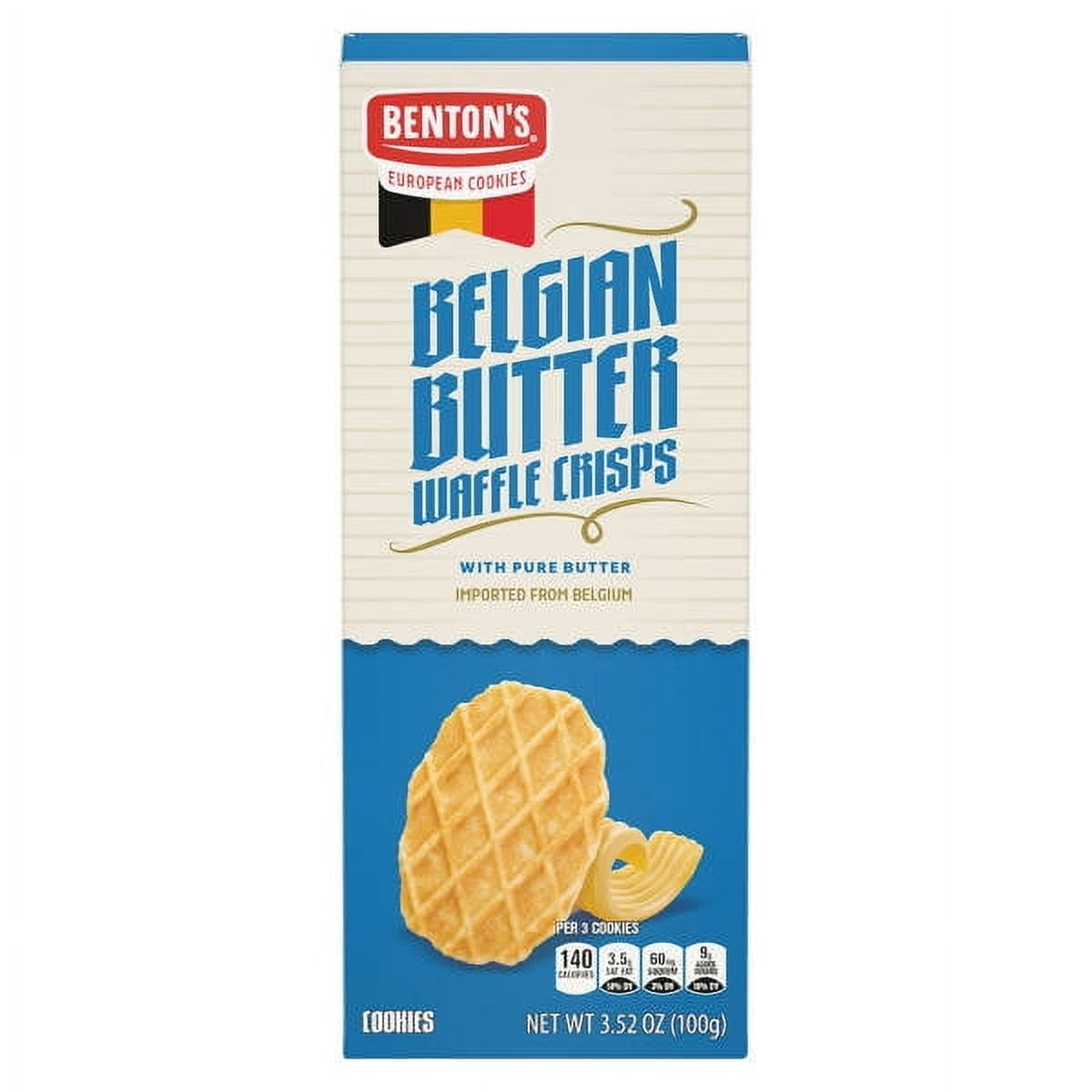 Benton's Belgian Butter Waffle Cookies, 3.52 oz - Pack of 2 - Walmart.com