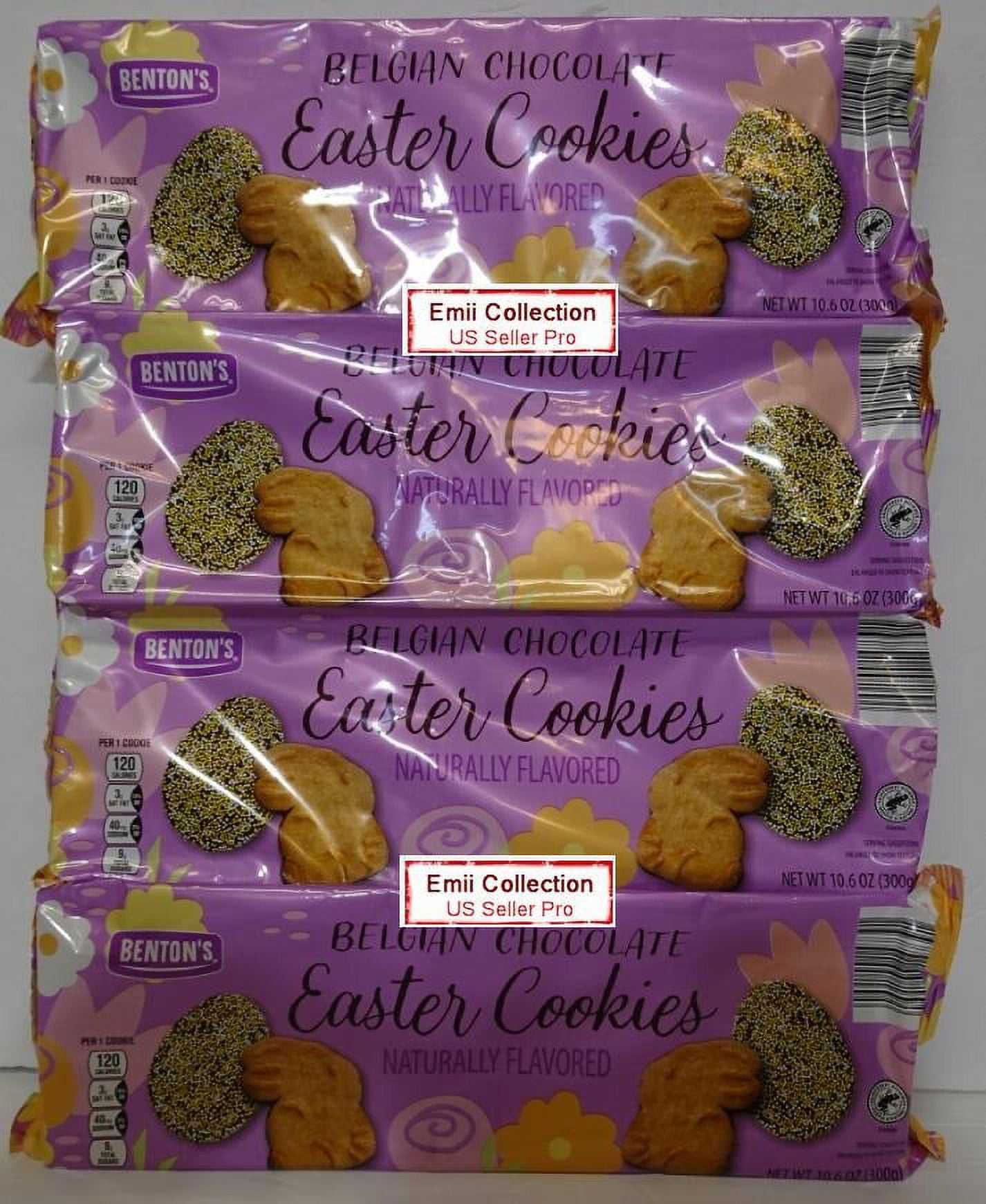 Benton's Belgian Chocolate Easter Cookies Naturally Flavored 10.6oz ...