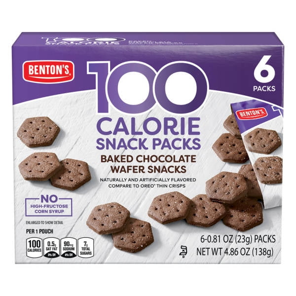 Benton's Chocolate 100 Calorie Snack Packs, 6 Count, Portion-Controlled ...