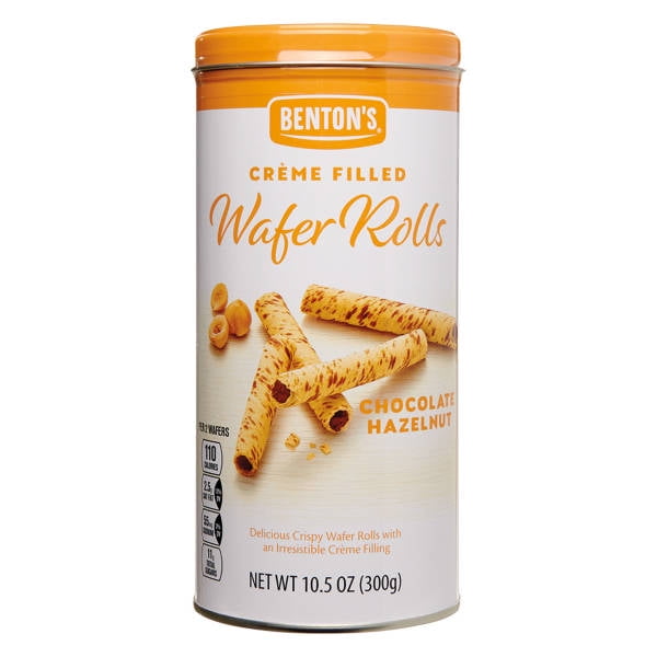 Benton's Chocolate Hazel Nut Wafer Rolls, 10.5 oz 10.5 oz-Pack of 3 ...