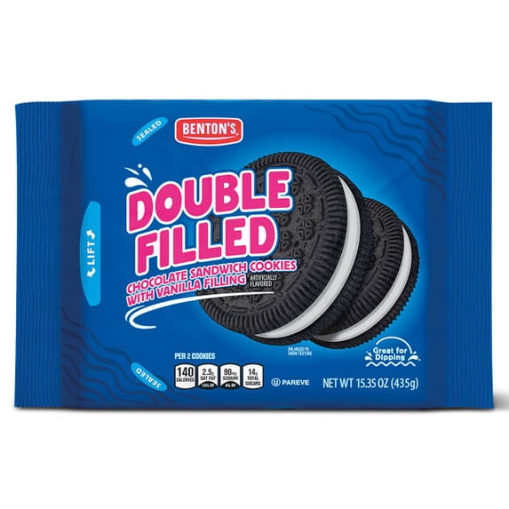 Benton's Double Filled Chocolate Sandwich Creme Cookies, 15.35 oz ...