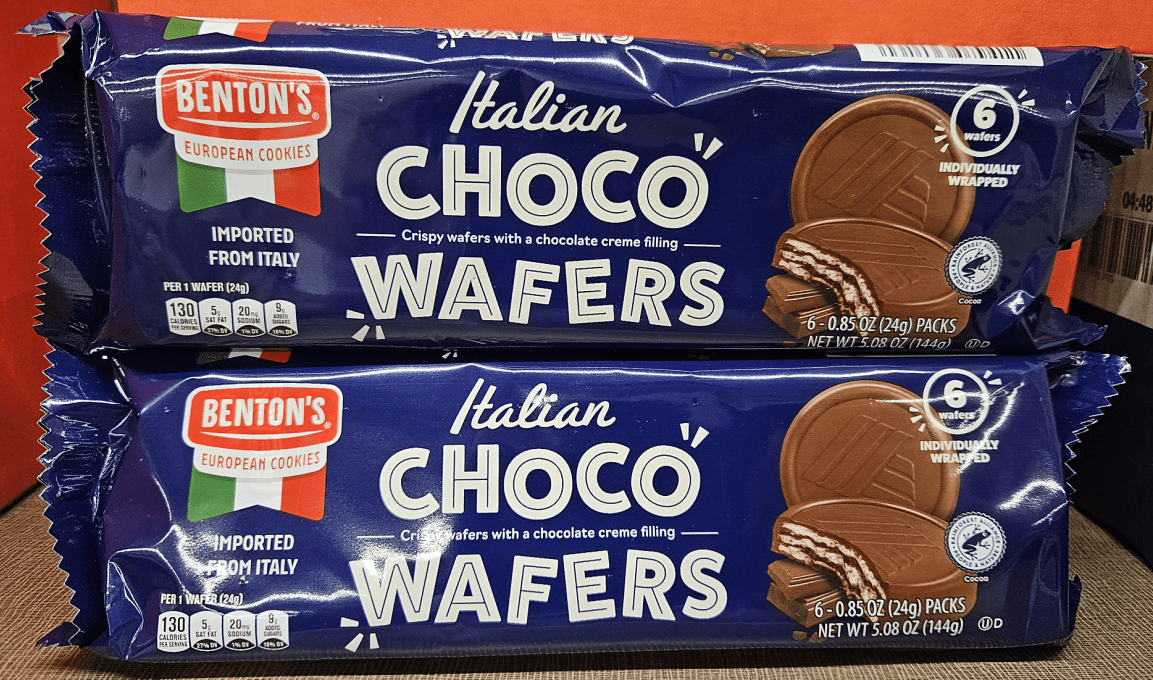 Benton’s European Cookies Italian CHOCO Wafers 5.08oz 144g (2 Bags) - Walmart.com
